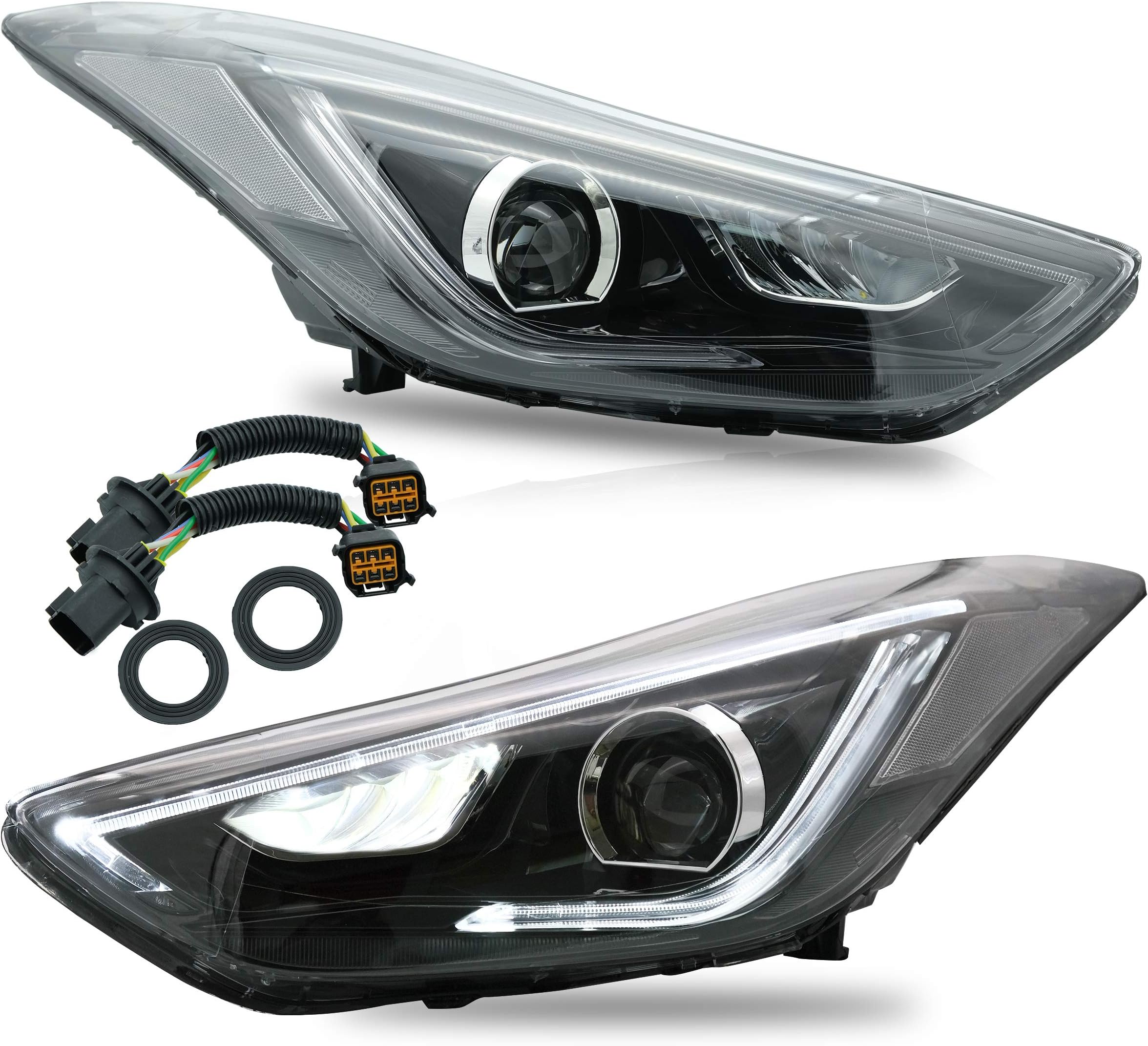 Amazon.com: FSBCGT Halogen Headlight Assembly Left Driver Side ...