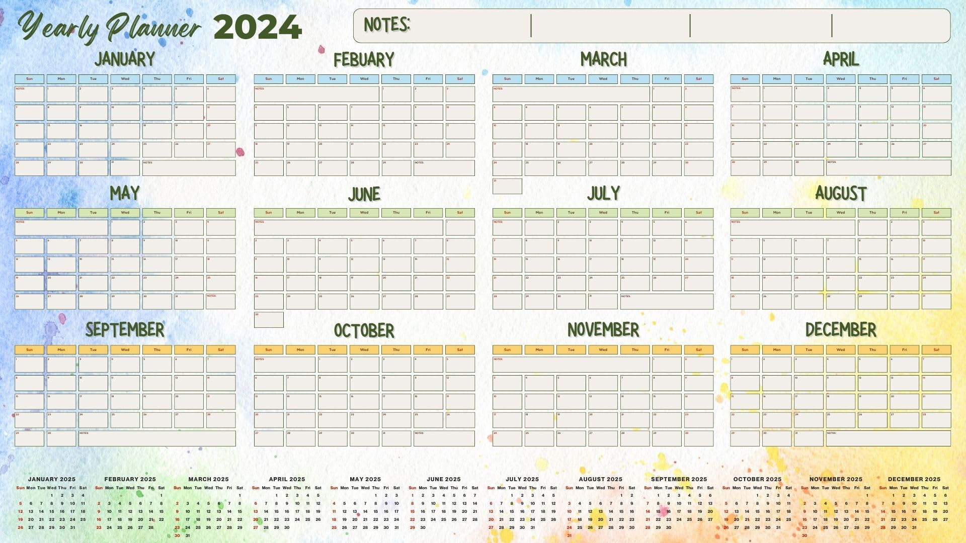 Academic year calendar 2024 | A0/A1/A2 (A0) : Amazon.co.uk: Stationery ...