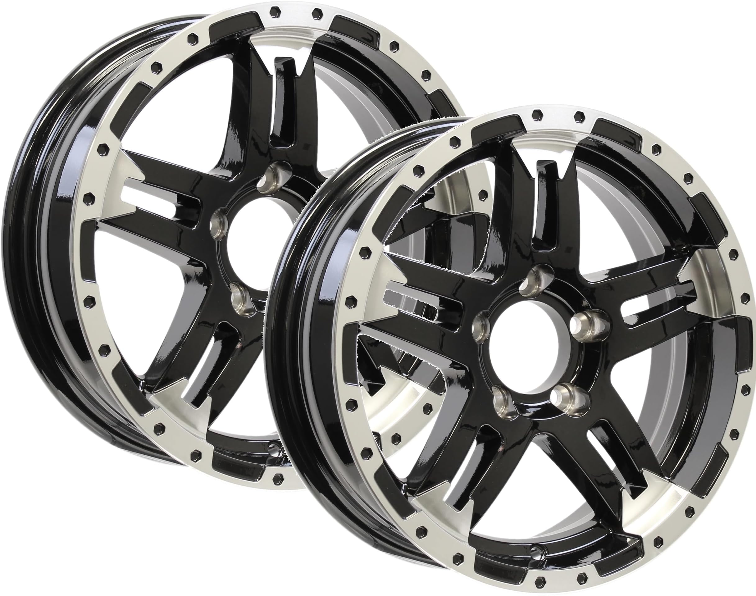 Amazon.com: Rhino 15x5, 5x4.5 Premium Aluminum Trailer Wheel, Black ...