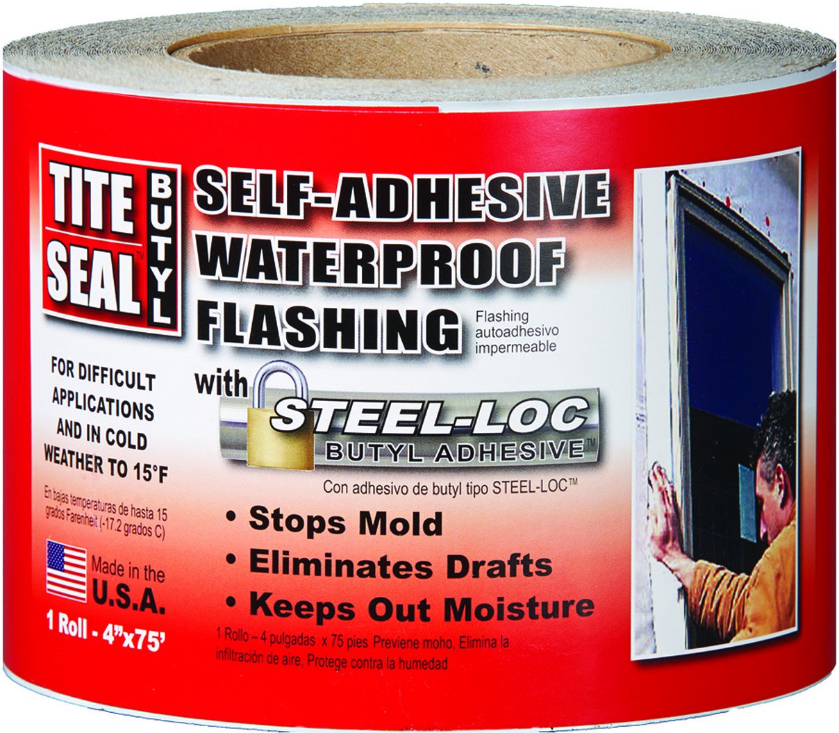 COFAIR PRODUCTS TSB475 4 x 75 White Butyl Flashing - Window Treatment ...