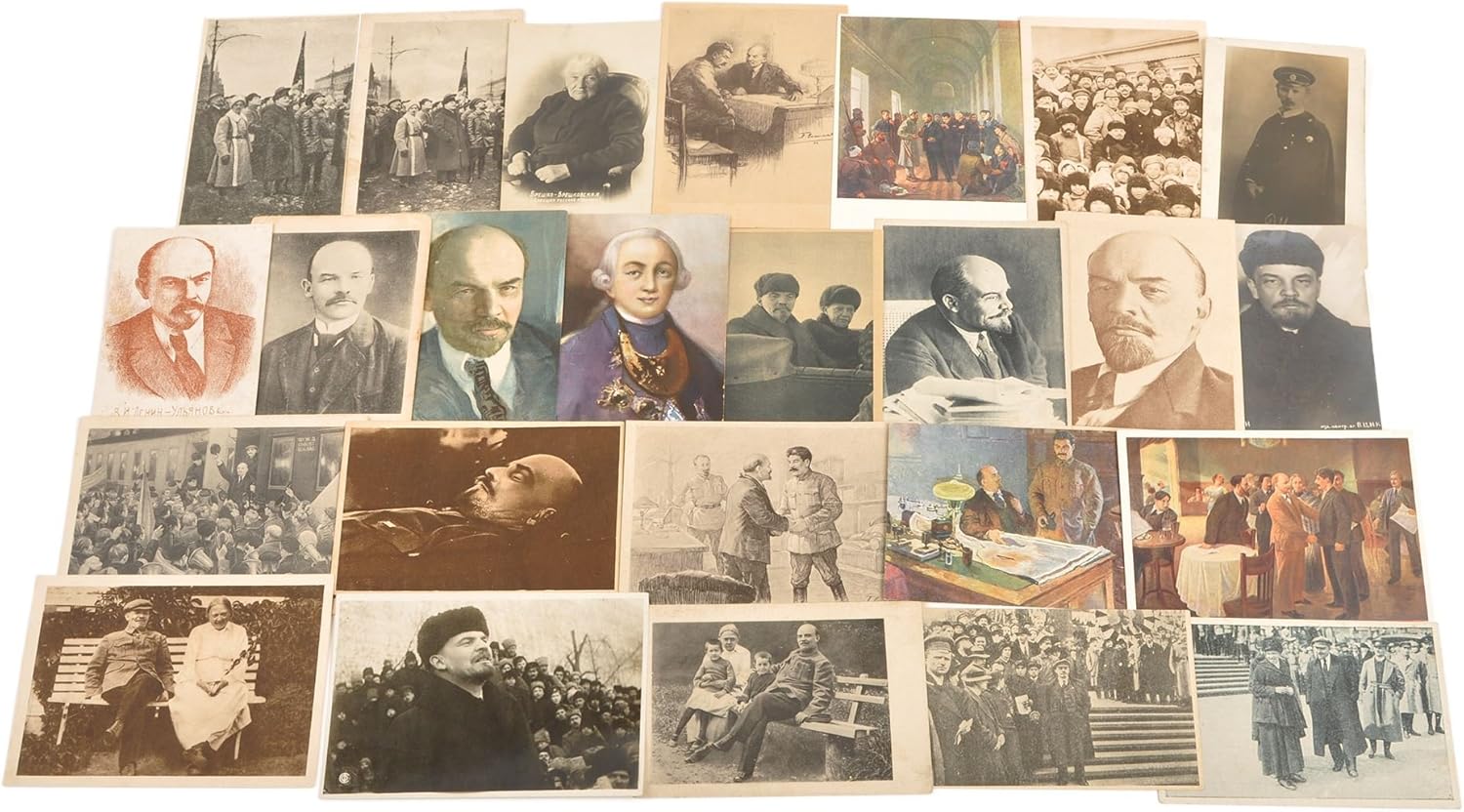 Soviet Russia - 1910-1940s Vintage Postcard Lot Russia Leader Lenin ...