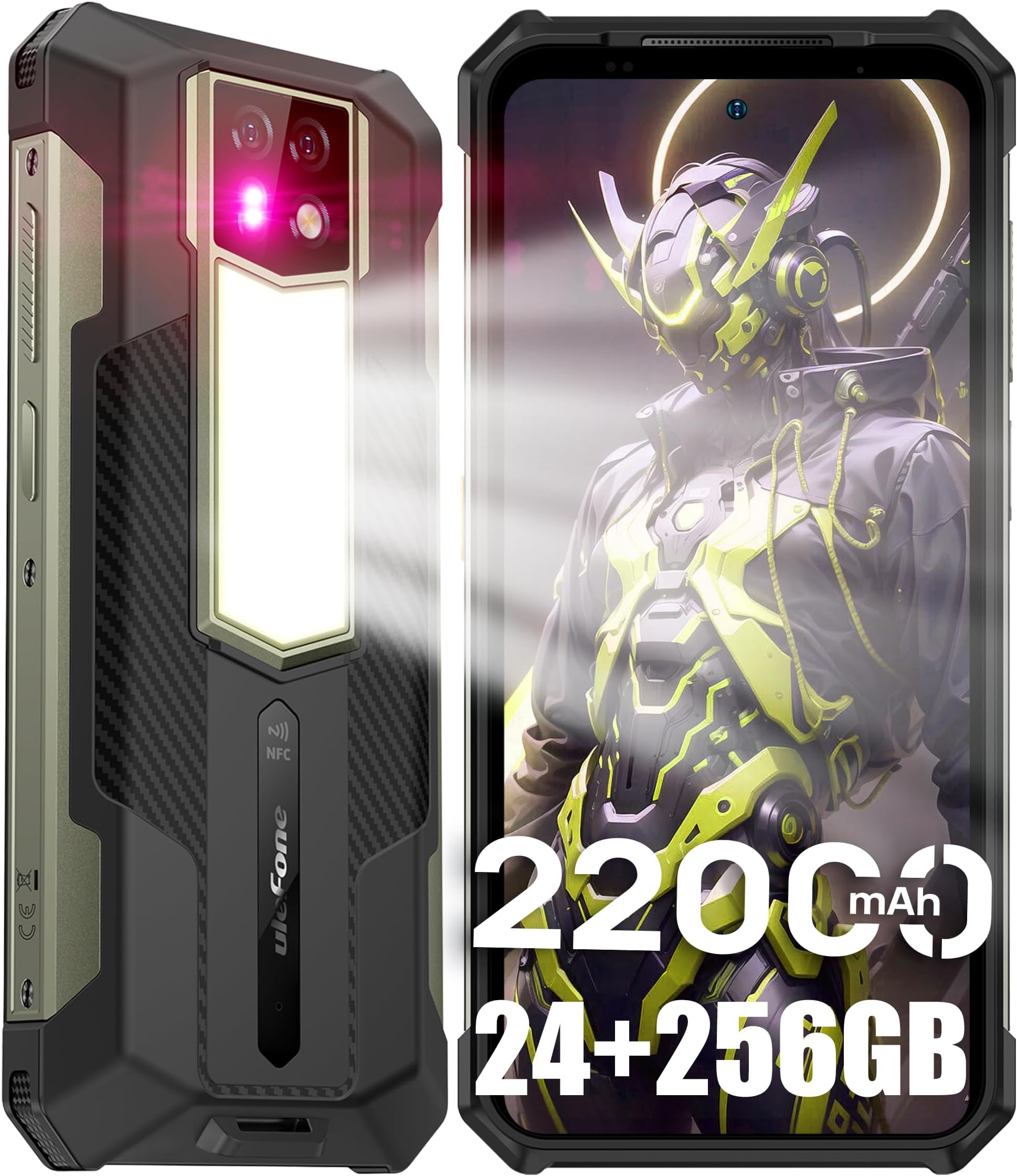Amazon.com: Ulefone Armor 24 Rugged Phone Unlocked, 22000mAh Big ...