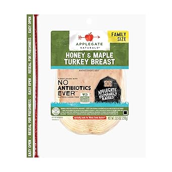 Amazon.com: Applegate Farms, Turkey Honey Maple Family Size, 10.5 Ounce ...