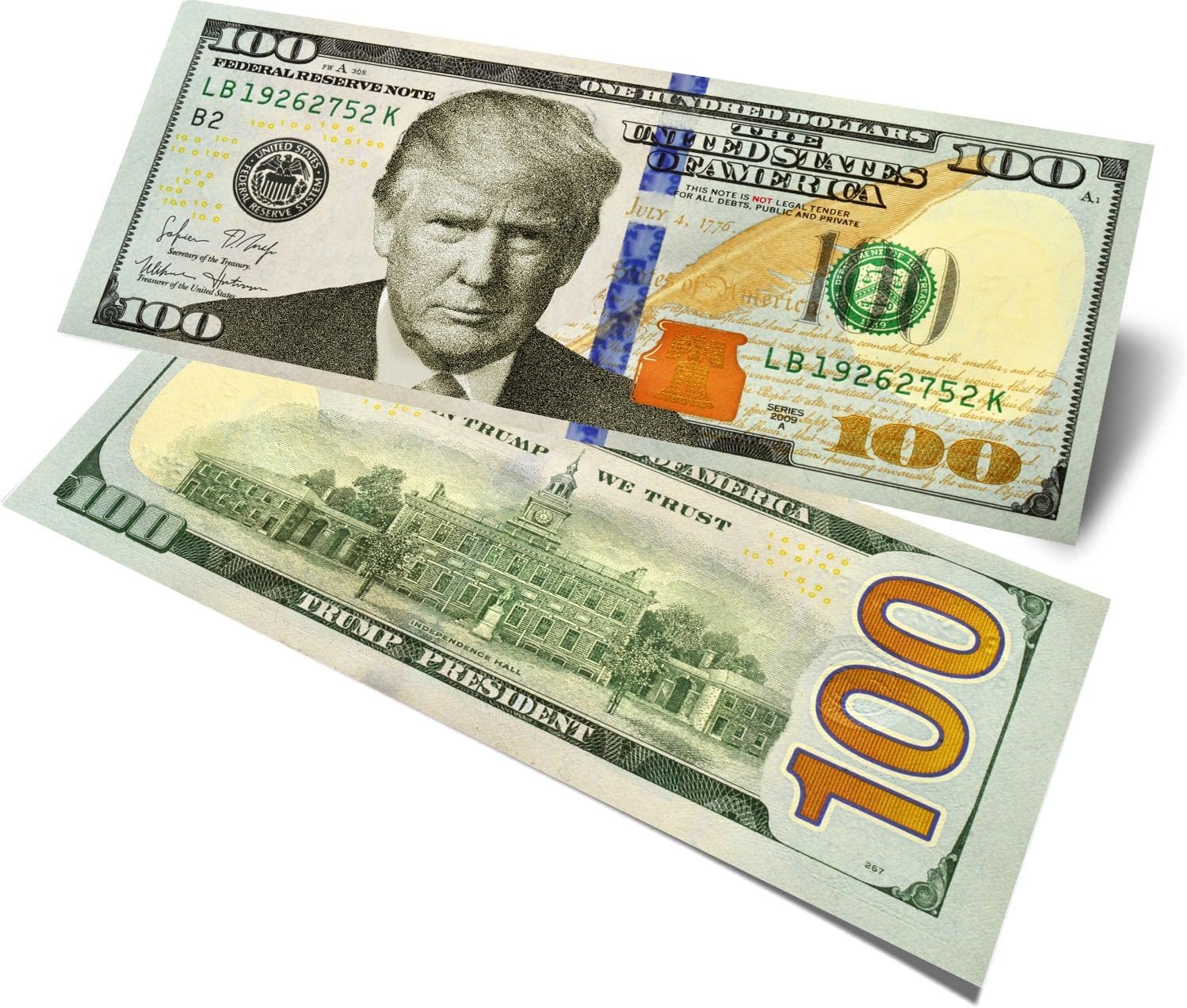 Amazon.com: Zadin Trump Money Limited Edition, Trump Merchandise ...