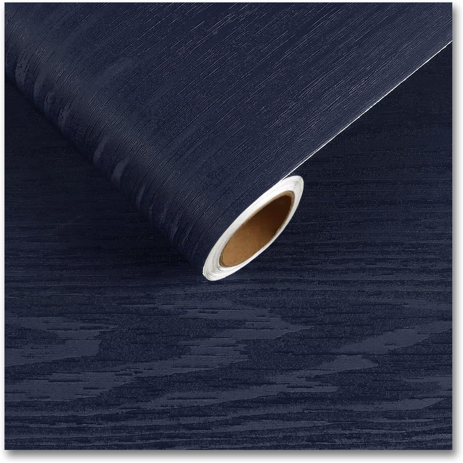 Livelynine Dark Blue Wood Wallpaper Peel and Stick Countertops ...
