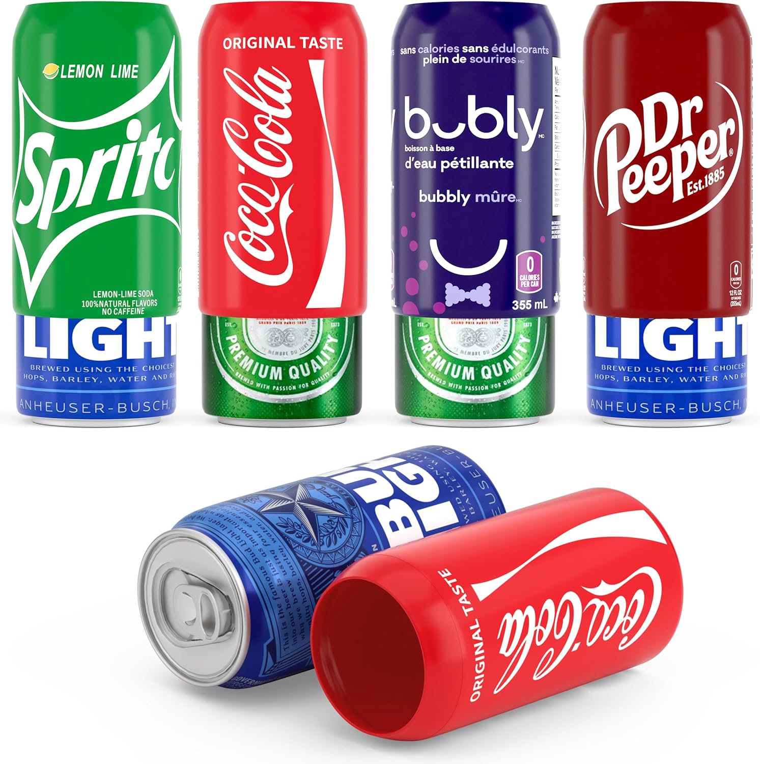 4 Pack Can Covers That Look Like Soda, Can Covers for Beer, Silicone ...