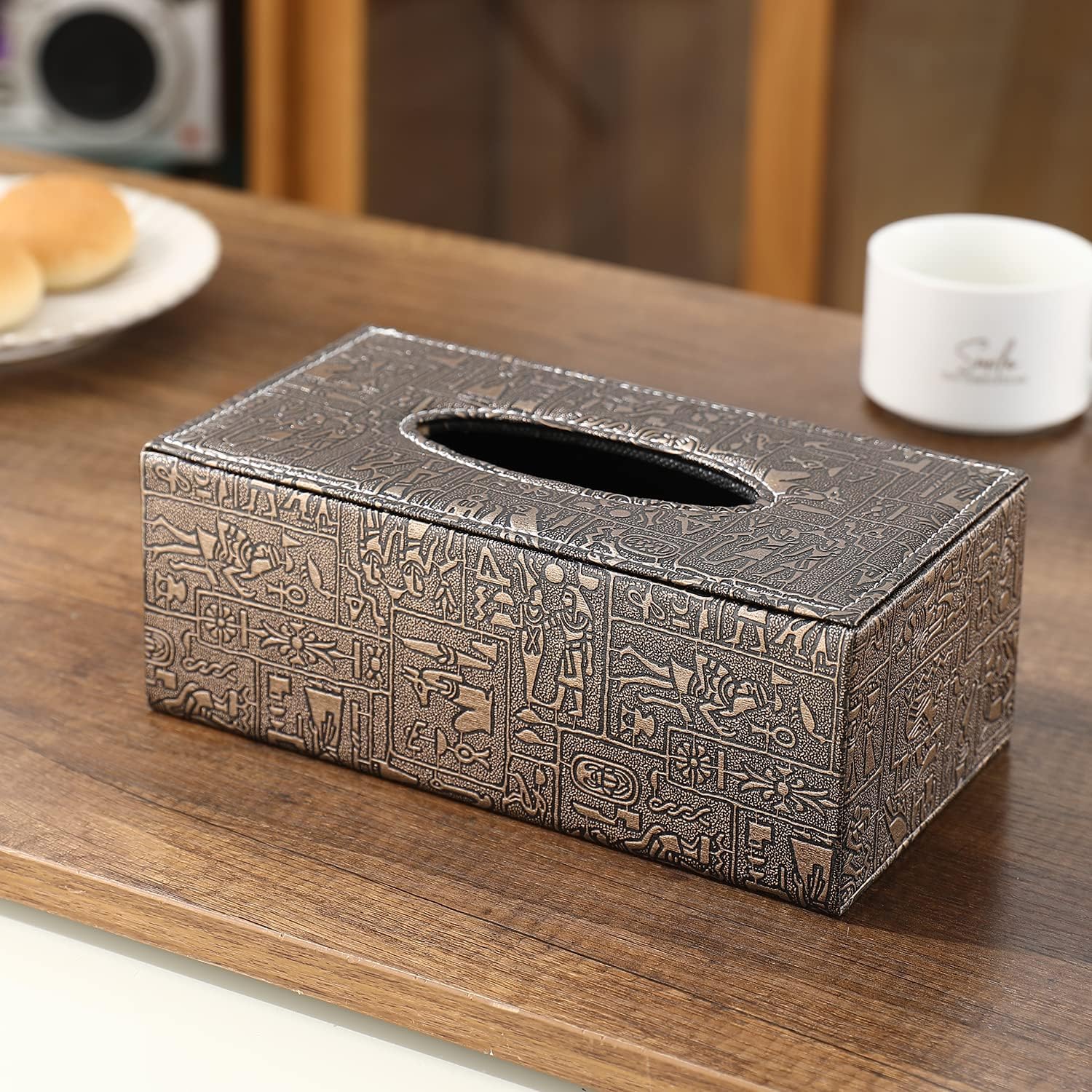 Qolixs Tissue Box Tissue Box Holder Cover Toilet Paper Box Napkin ...