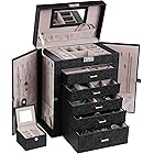 Amazon.com: Lifomenz Co Wood Cufflink Box with Glass Window Cufflink ...