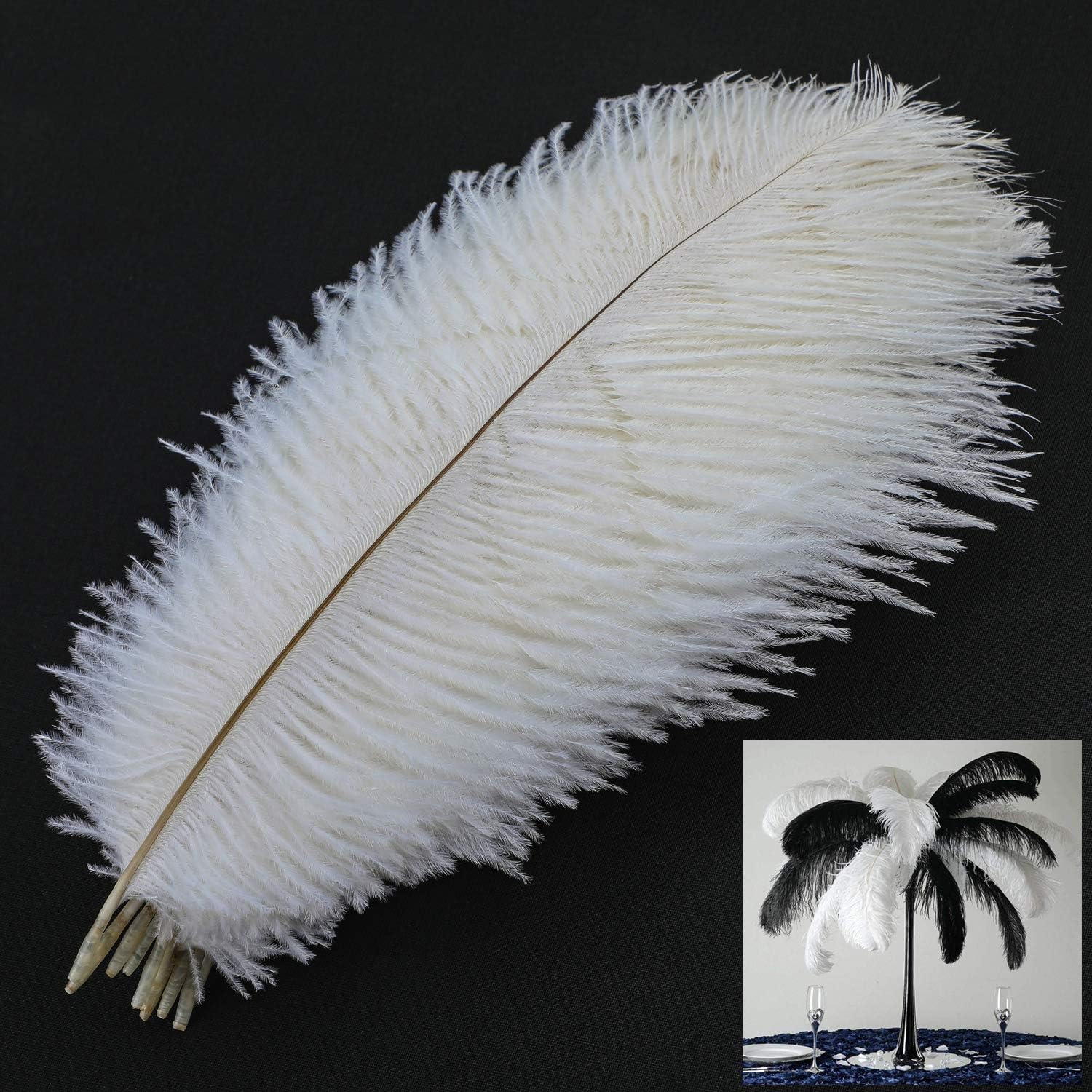 Plumes de paon naturel réel 10-12 "(25 ~ 30cm) Grand mariage Noël ...