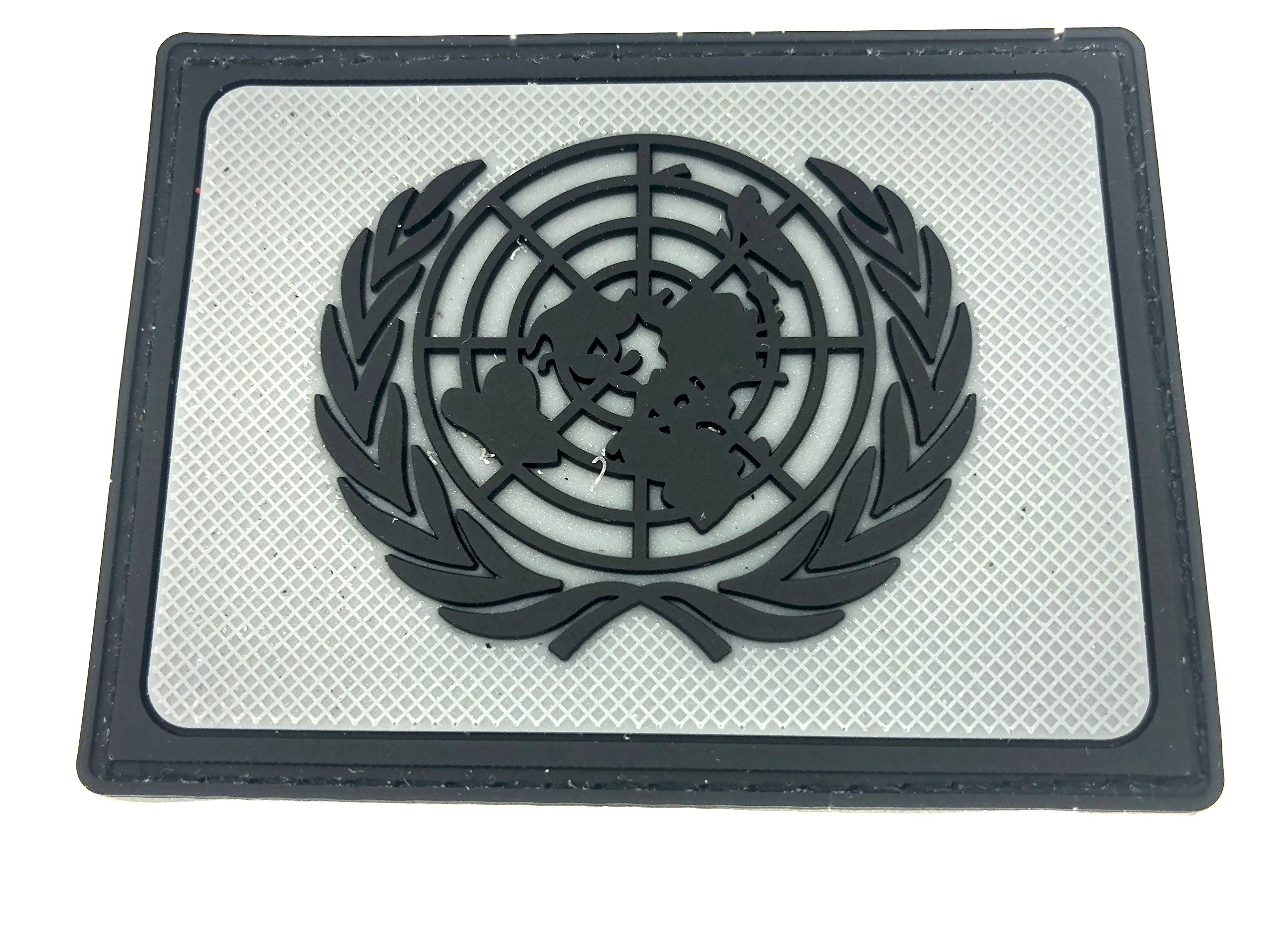 UN United Nations U.N Grey PVC Airsoft Patch : Amazon.co.uk: Sports ...