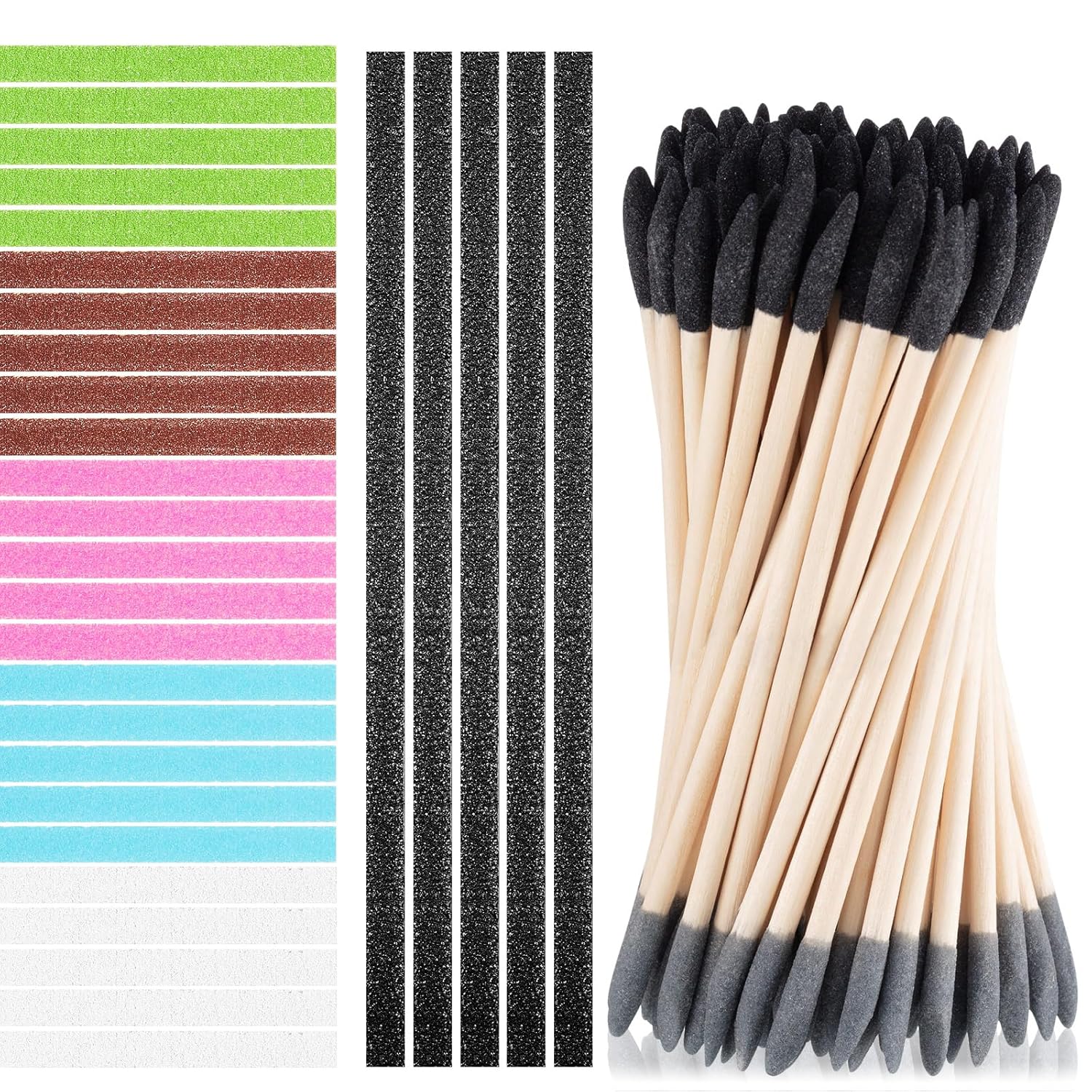Nuanchu 60 Pcs Detail Sanding Sticks Tiny Sanding Sticks for Plastic ...