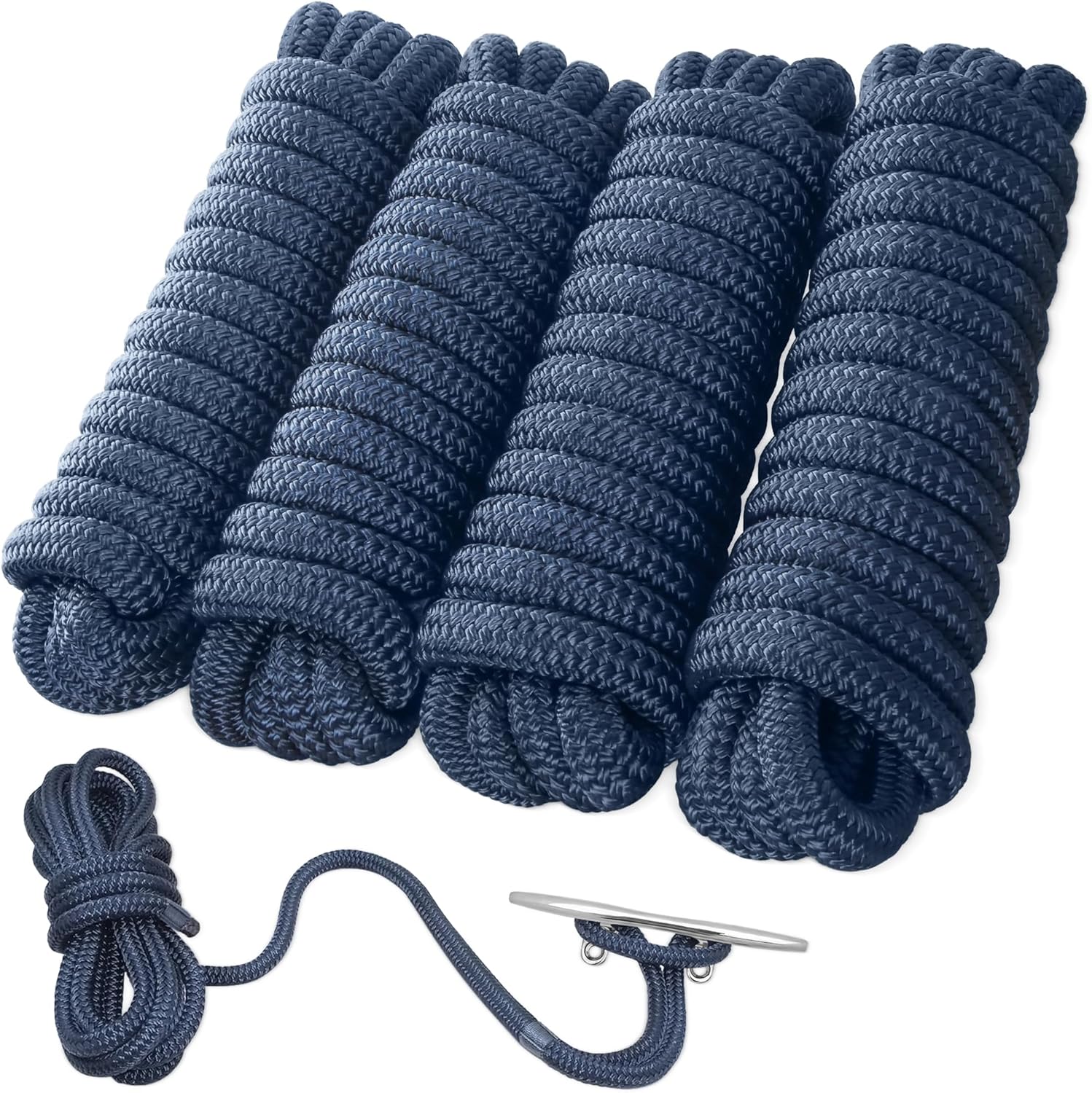 Amazon.com: AOLEBA Boat Dock Lines 5/8'' x 15' Double Braided Nylon ...