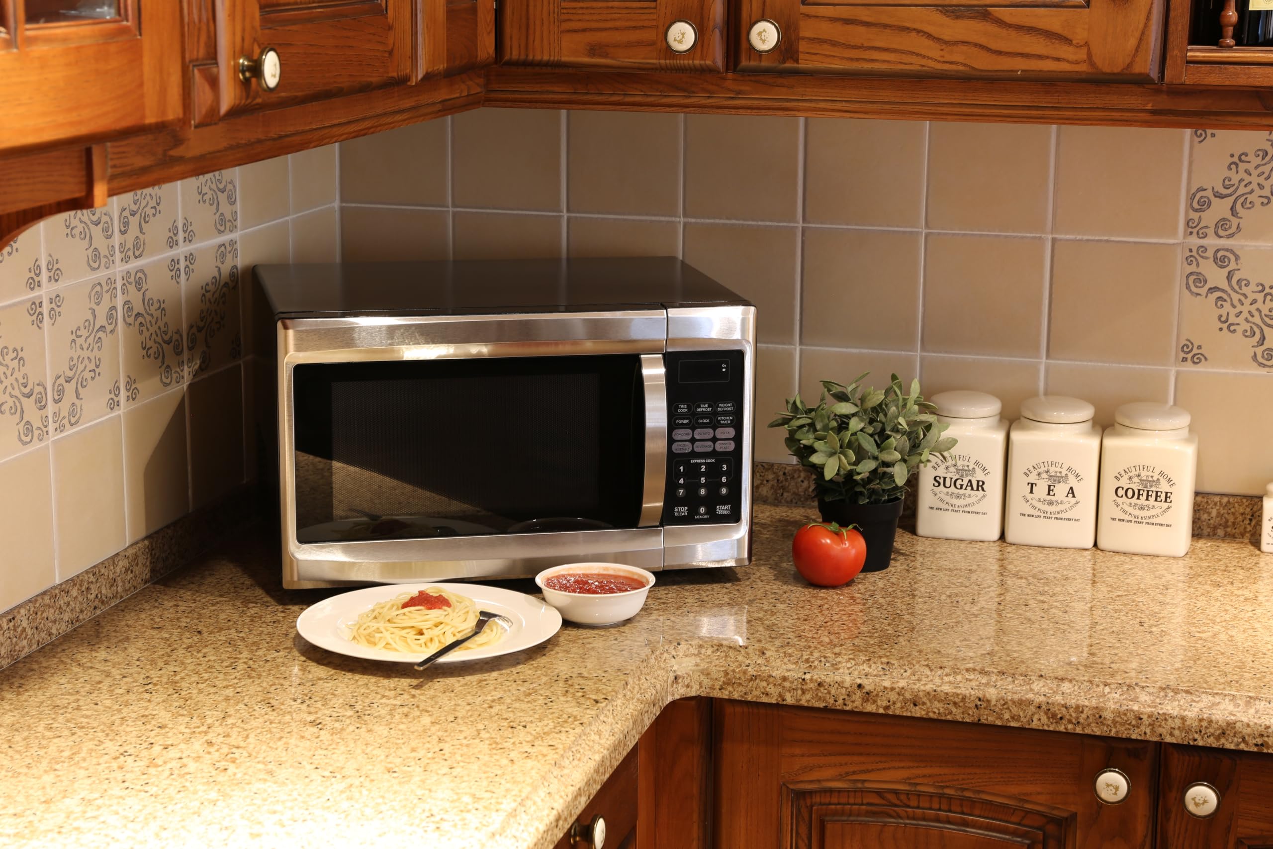 Snapklik.com : Emerson MW1338SB-N Microwave Oven w/Touch Control, Timer ...