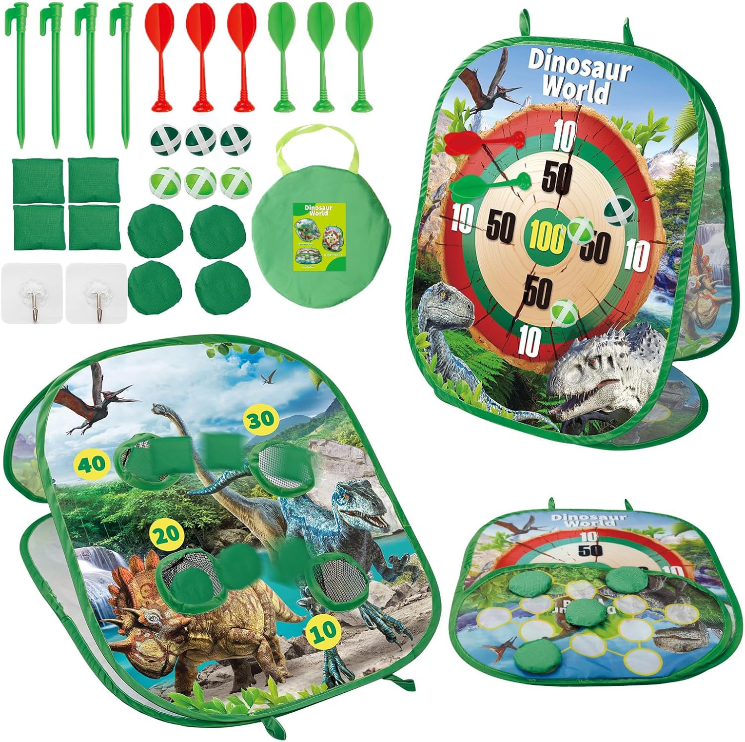 Amazon.co.jp: Hymaz キッズ ダーツ おもちゃ ダーツボード 子供 おもちゃ 3in1遊び方 スポーツトイ ダーツセット 粘着ボール 投げ矢 マジックテープ 屋外投げ ...