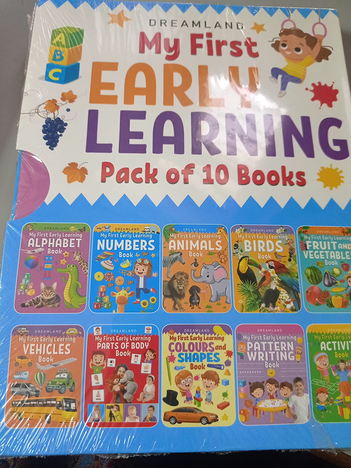 My First Early Learning Pack of 10 Books for Kids- Alphabet, Numbers ...