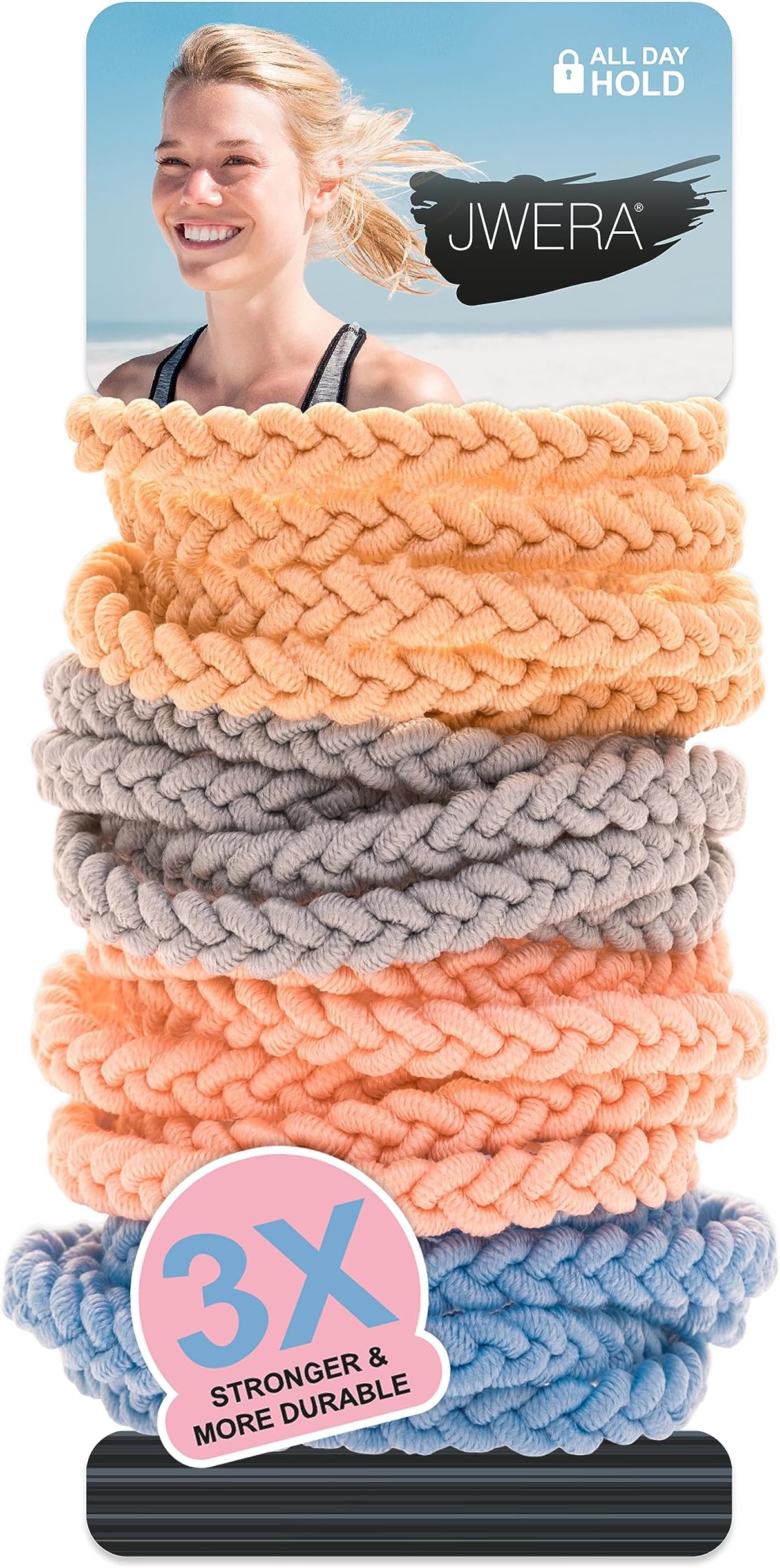 Amazon.com : JWERA 20 Pcs Braided Hair Tie Bracelet Goody Braided Hair ...