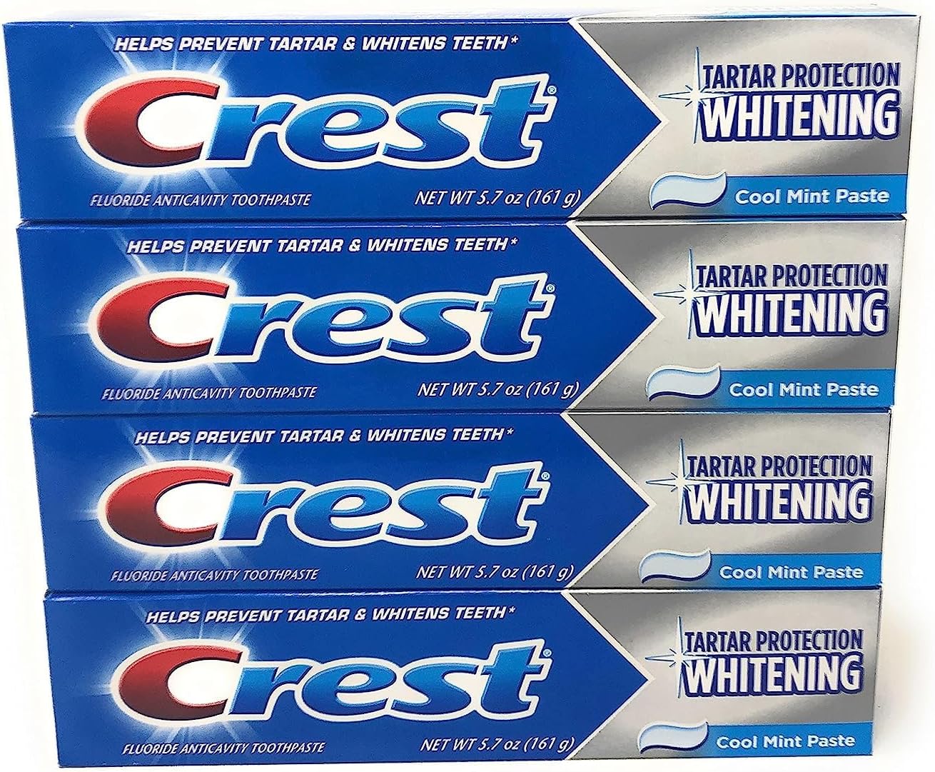 Amazon.com : Crest Tartar Protection Toothpaste, Whitening Cool Mint, 5 ...