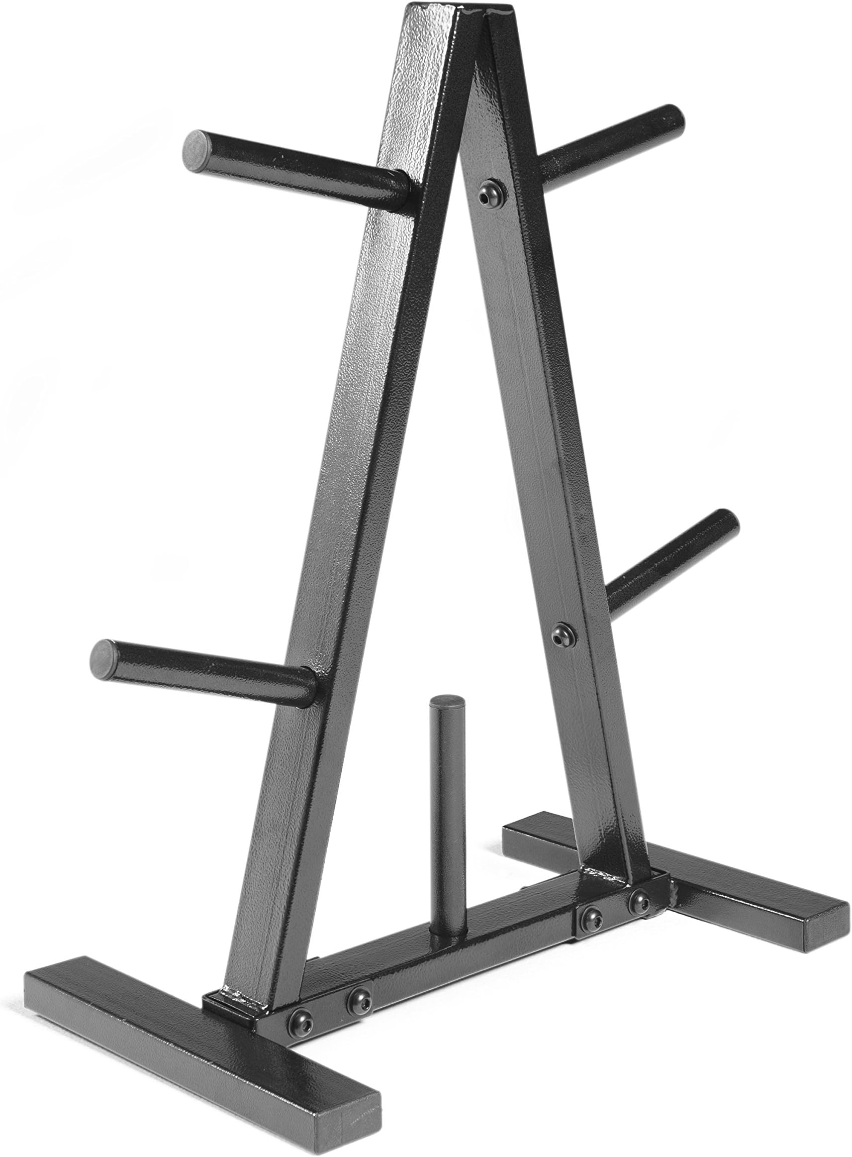 Heavy Duty Olympic Size Barbell Weight Plate Holder Stand Tree Storage ...
