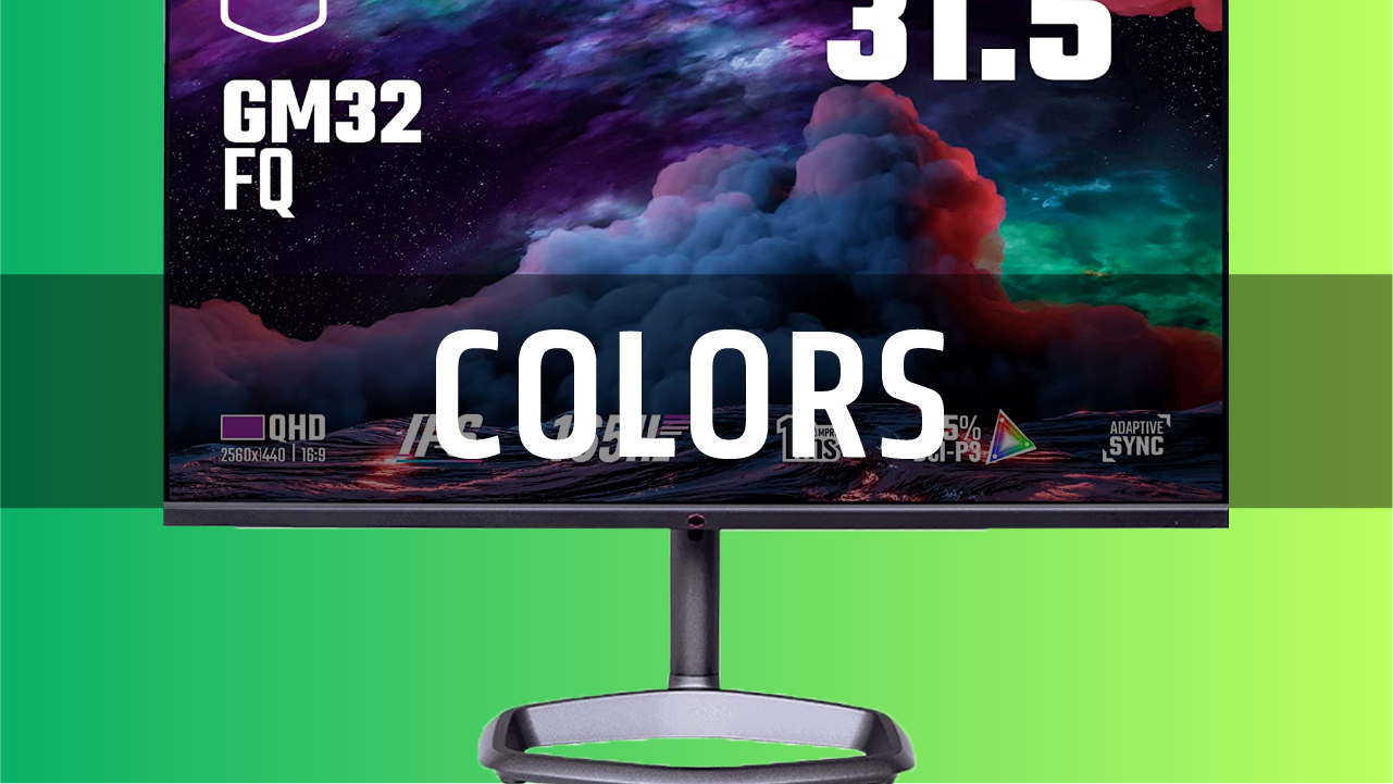 Watch Cooler Master GM32-FQ Gaming Monitor Color Test on Amazon Live