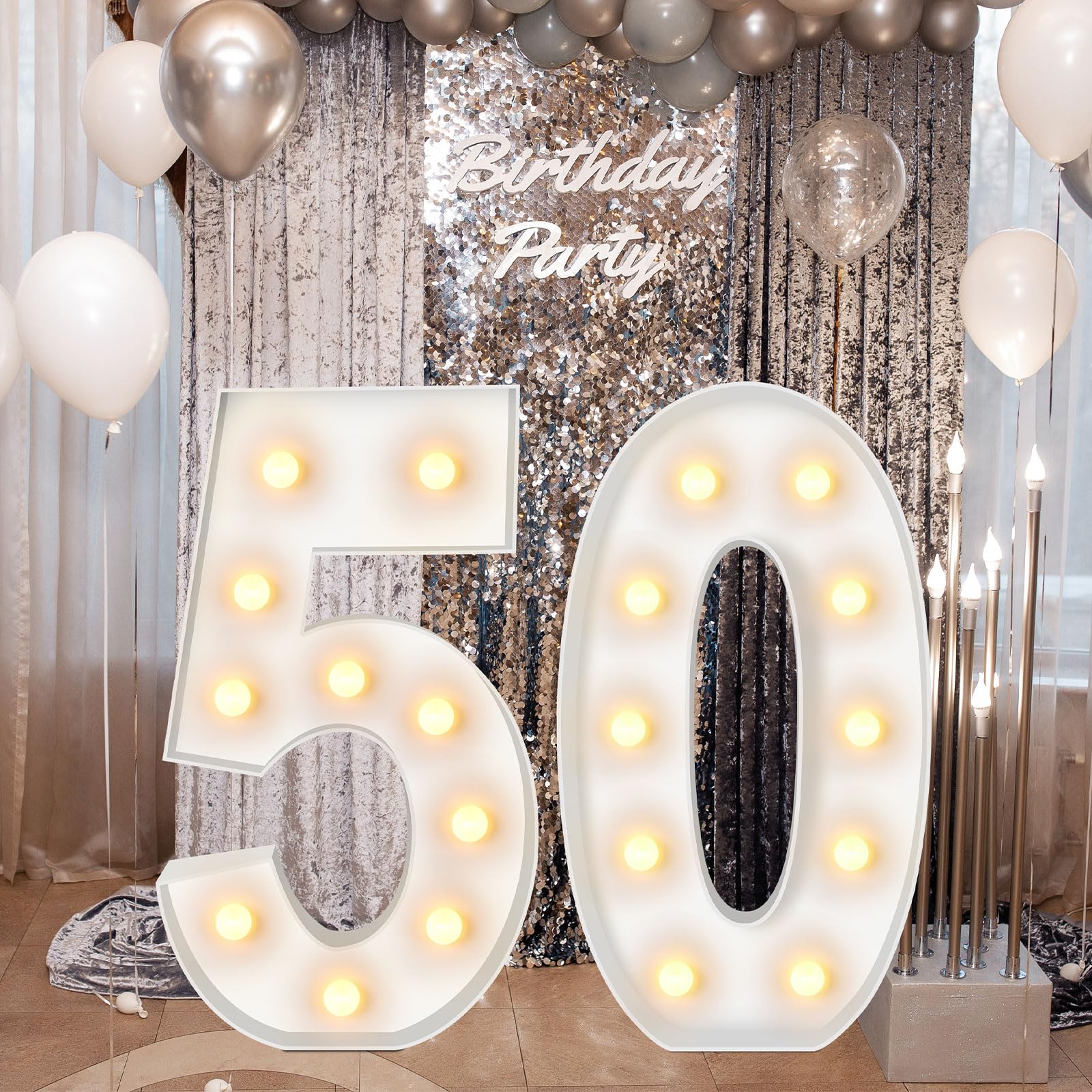 Snapklik.com : Retisee 4 Ft Lighted Marquee Numbers Giant Mosaic ...