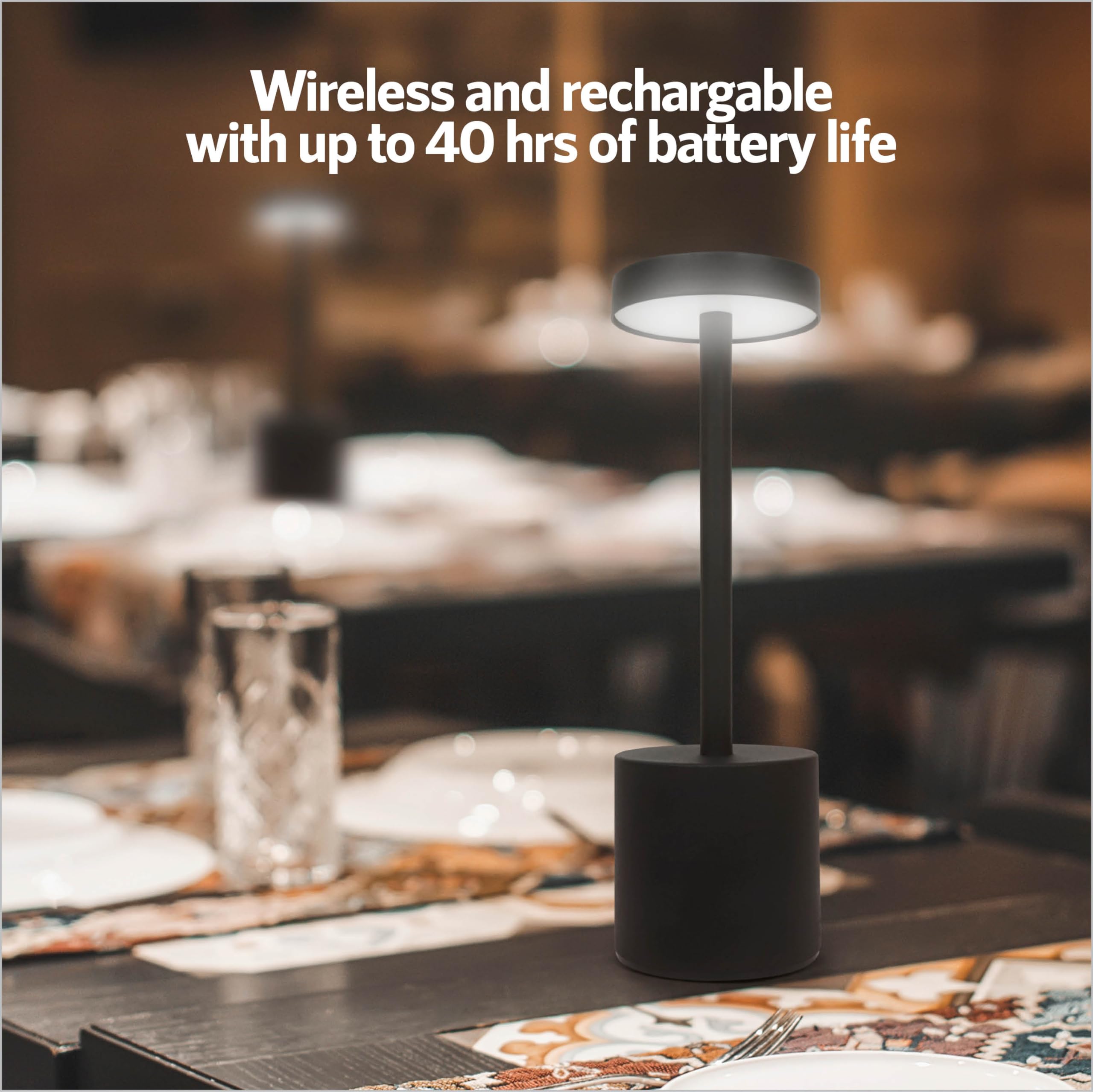 Battery Table Lamps For Restaurants Rechargable Table Lamp Energy