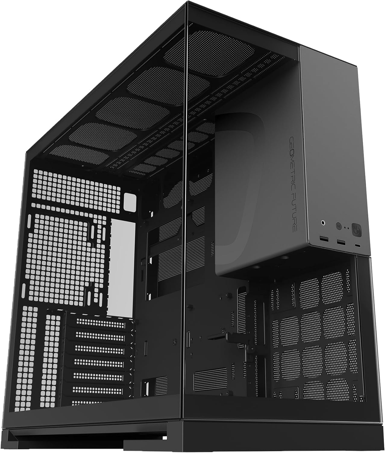 Amazon.com: Geometric Future M5 Tempered Glass Mid Tower, E-ATX/ATX ...