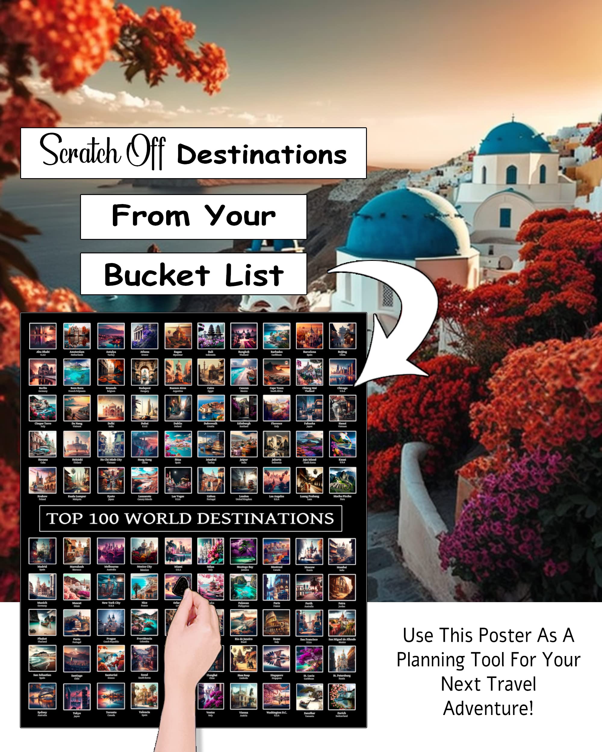 Snapklik.com : GLIBERTVILLAGEGOODS (2 Posters) Large Scratch Off Map Of ...