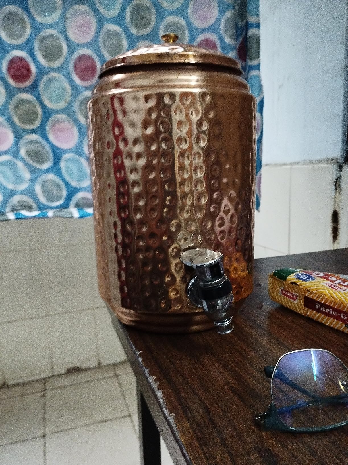 CUREARTH Pure Copper Hammered Design Water Dispenser Classic Water ...