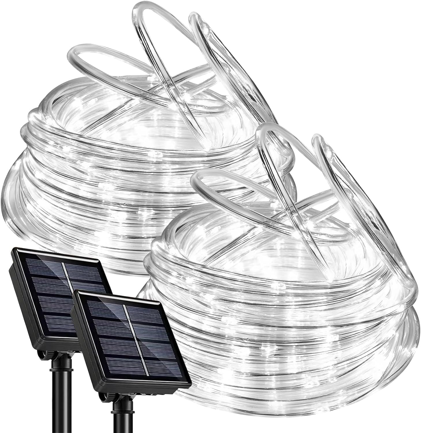 Amazon.com: SINGCHUNGTE 33Ft Solar Rope Lights for Outside, 100 LED ...