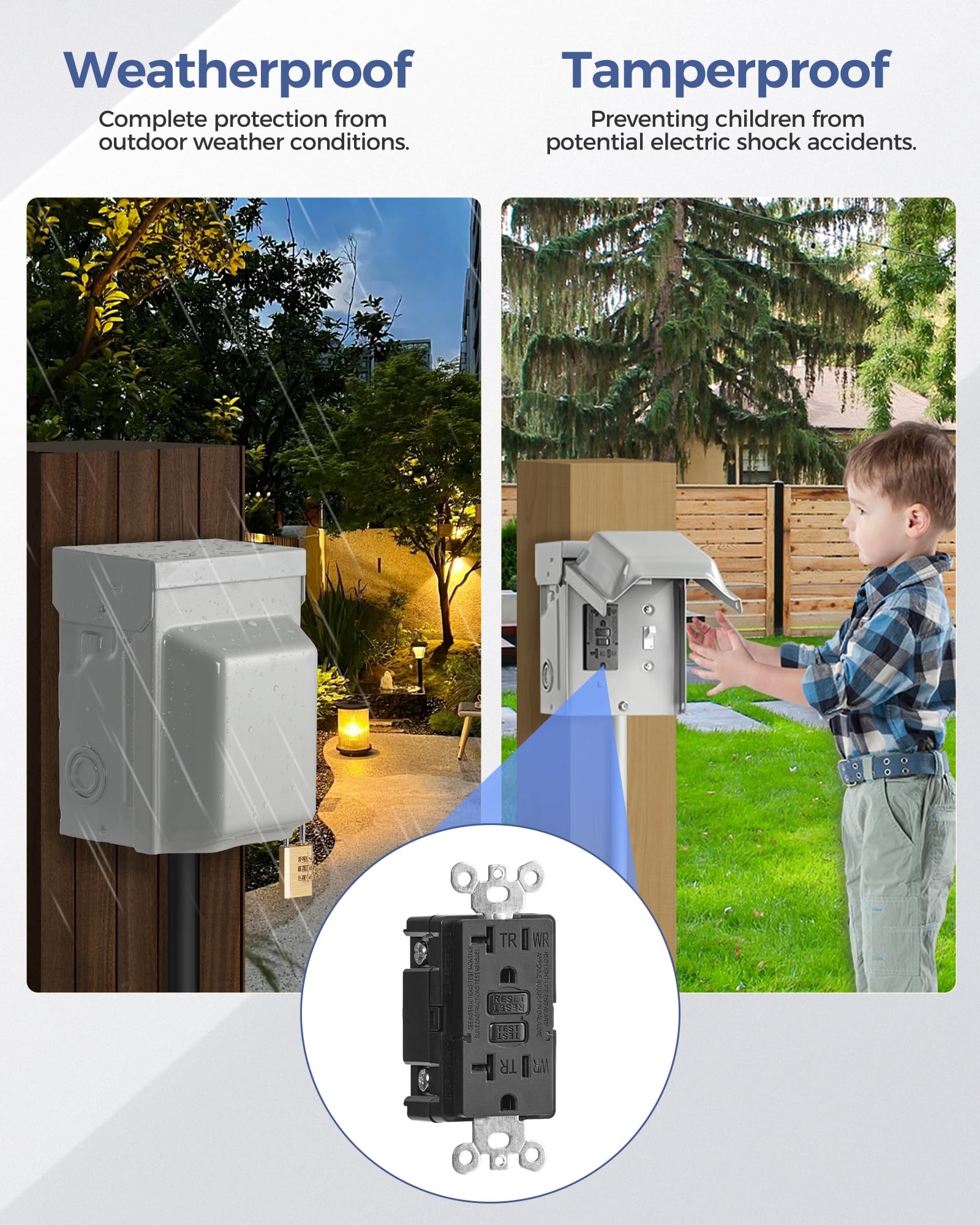 Outdoor Male Electrical Plug With Box Large Outdoor Electrical Box