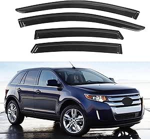 Amazon.com: KPY Window Visor Compatible with Ford Edge & Lincoln MKX 2007-2015, 4PC Rain Guard ...