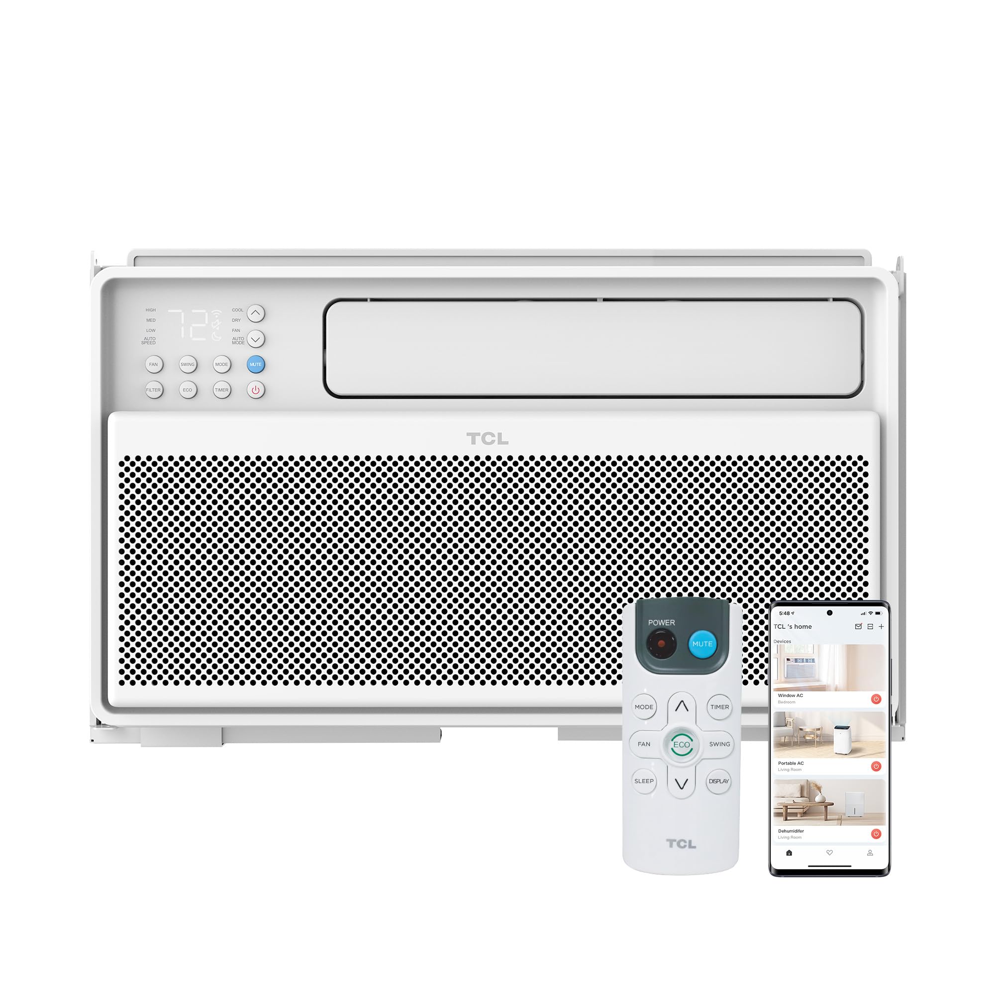 Amazon.com: TCL H8W4MW 8,000 Q-Series Smart, 115V, Inverter AC for ...