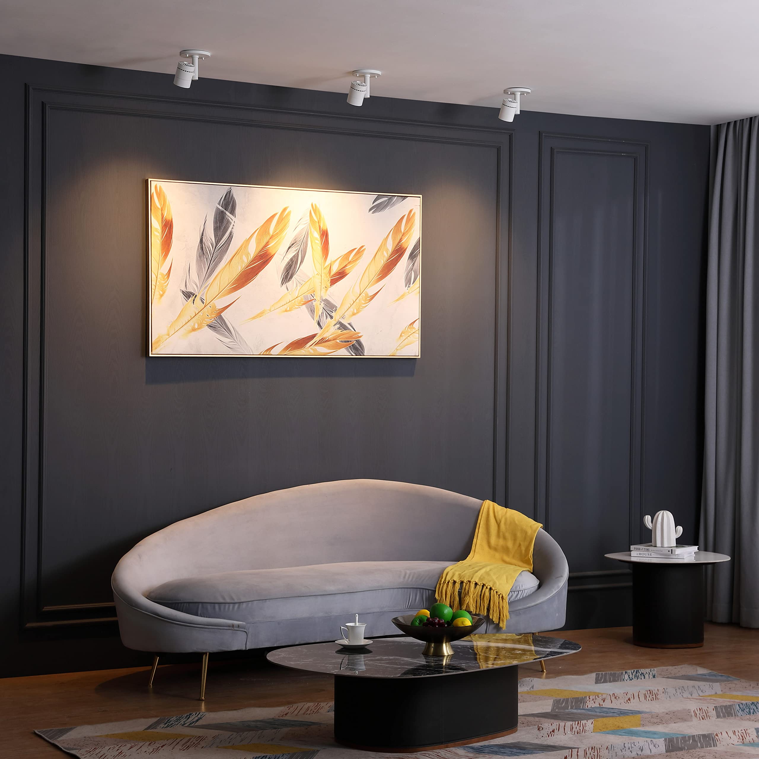 Snapklik.com : VidaLite Parry 1-Light White Spotlight