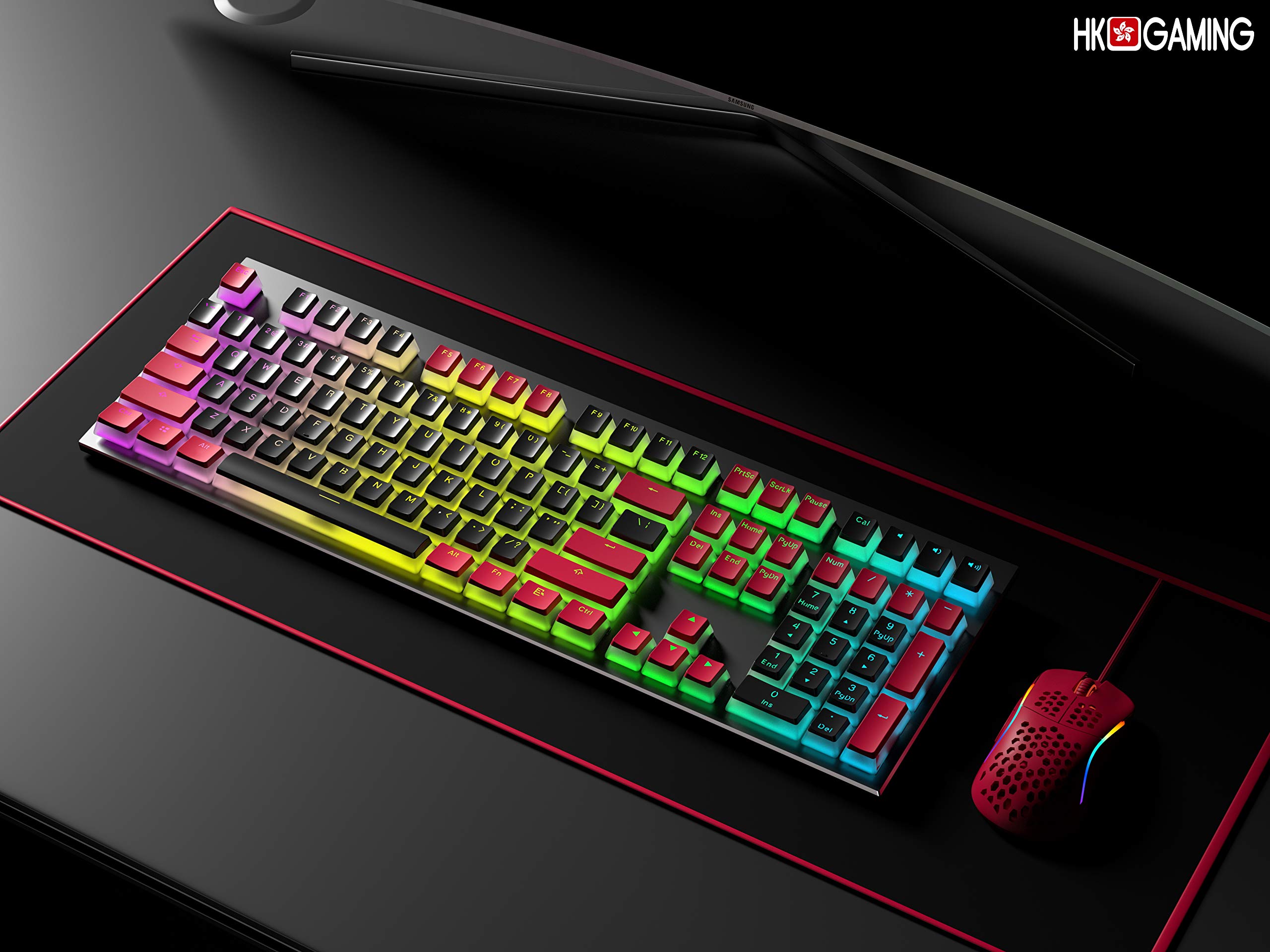 HK Gaming Pudding Keycaps Set | Doubleshot PBT Keycap Set | Full 108 ...