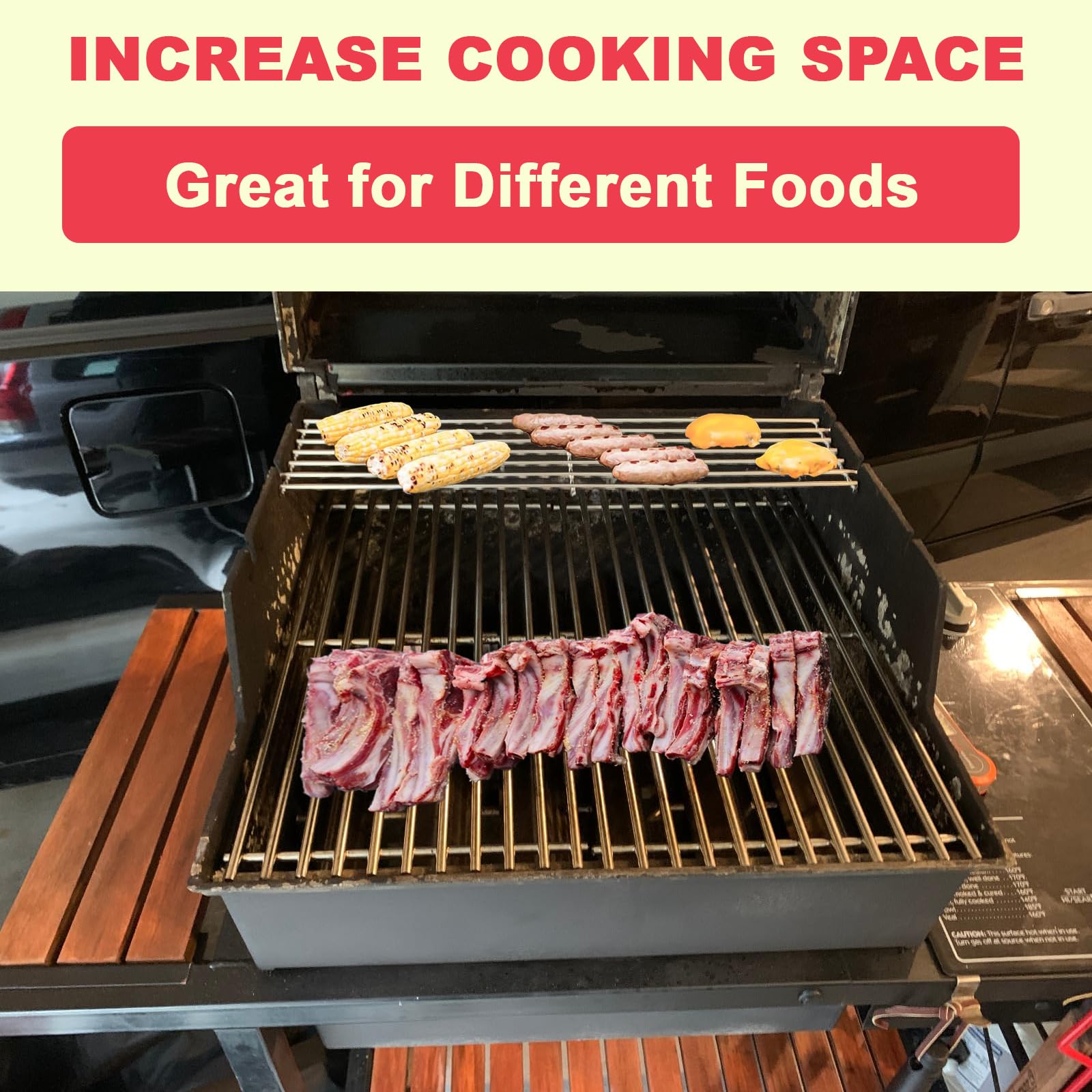 Snapklik.com : DcYourHome 7513 Warming Rack For Weber Genesis 1000-5500 ...