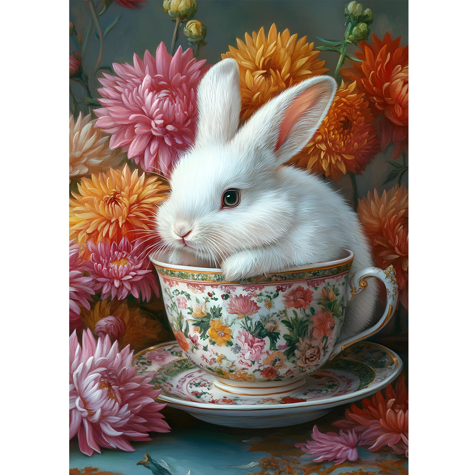 Amazon.com: RICUVED Rabbit Diamond Painting Kits for Adults, Easter 5D ...