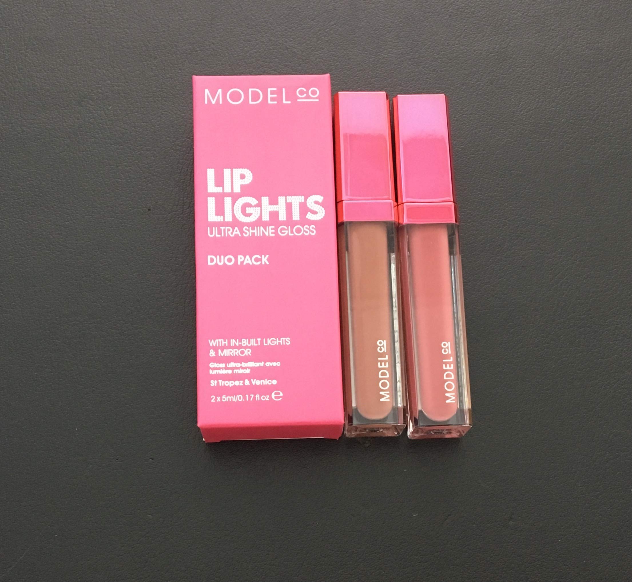 ModelCo Lip Lights Ultra Shine Creamy Gloss | Duo Pack | With-In-Built ...