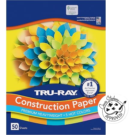 Amazon.com: Tru-Ray Construction Paper, Almond, 12" x 18", 50 Sheets