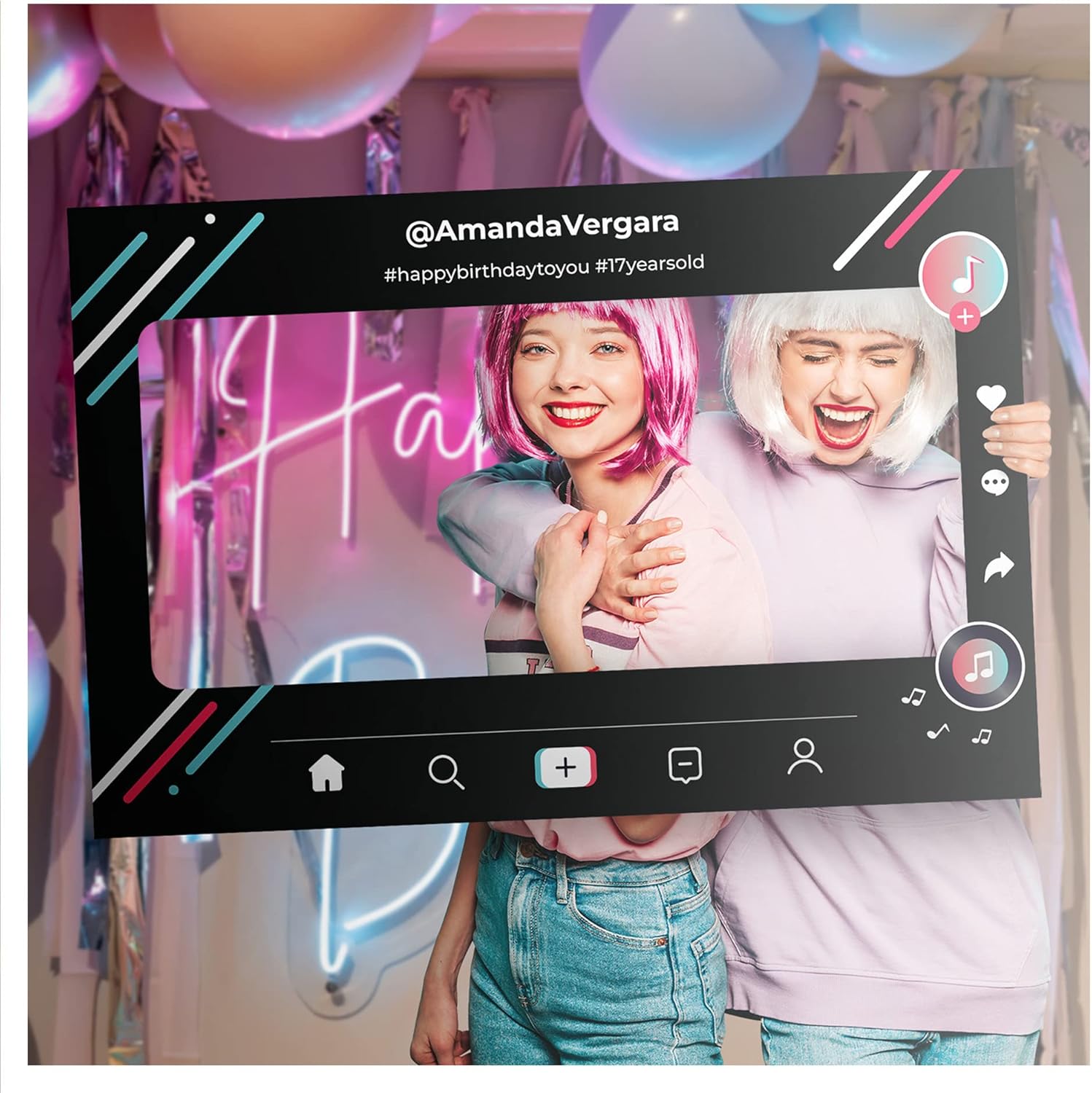 Personalized Tik Tok Birthday Photo Booth Frame - Philippines | Ubuy