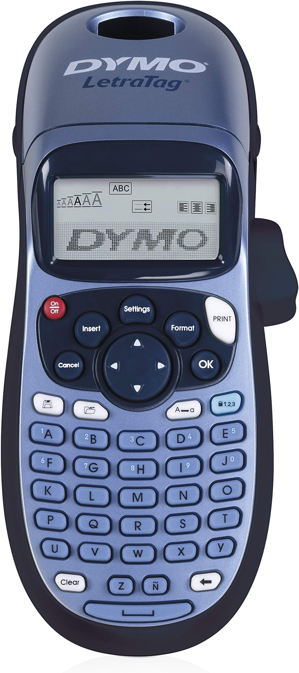 Dymo LetraTag LT-100H Label Maker ABC Keyboard, Black/Blue : Amazon.co ...