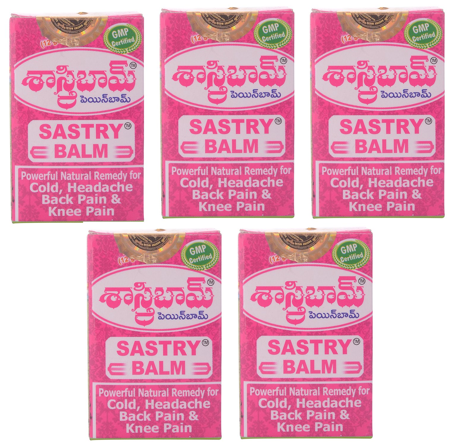 Sastry balm Ayurvedic Painbalm (Pack of 5)- 12 gms each : Amazon.in ...