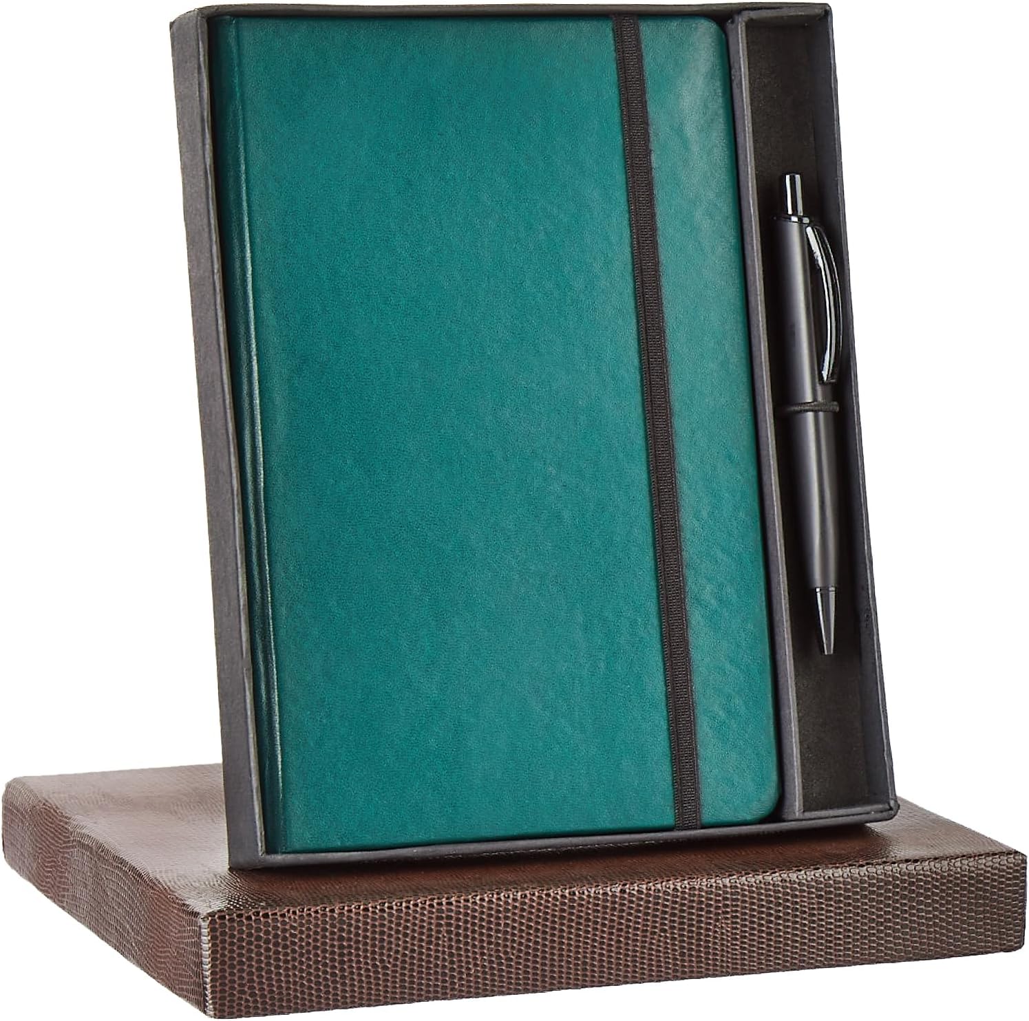 amazon basics A5 Diary with Ribbon Bookmark & Pen | Gift Set For ...