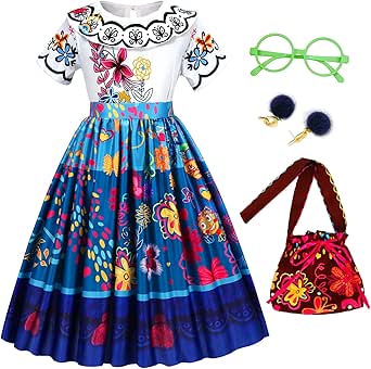 Amazon.com: Foierp Mirabel Costume Dress for Girls - Isabella Costumes ...