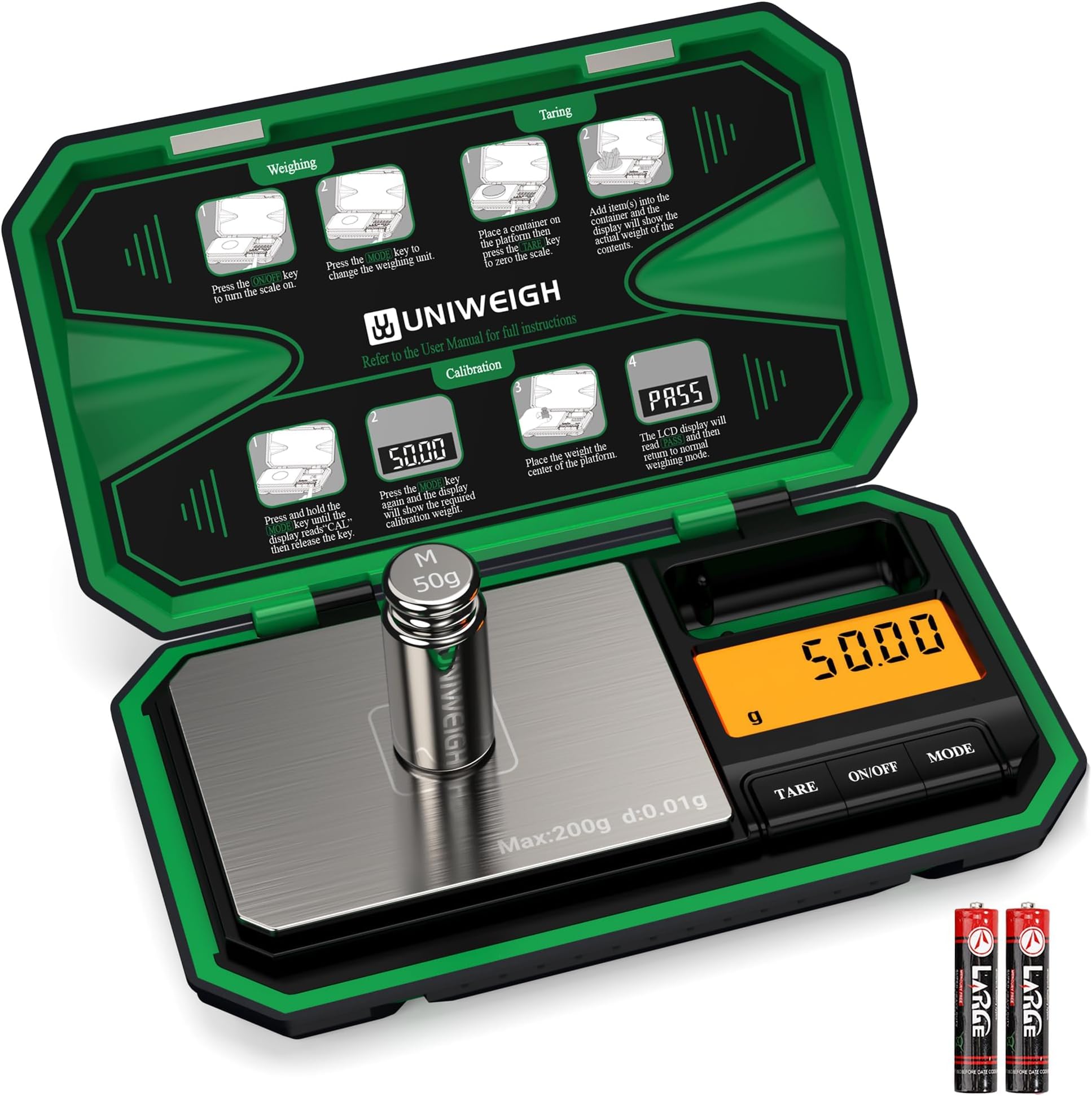 Amazon.com: Fuzion Digital Pocket Scale, Gram Scale, Mini Scale 6 Units ...