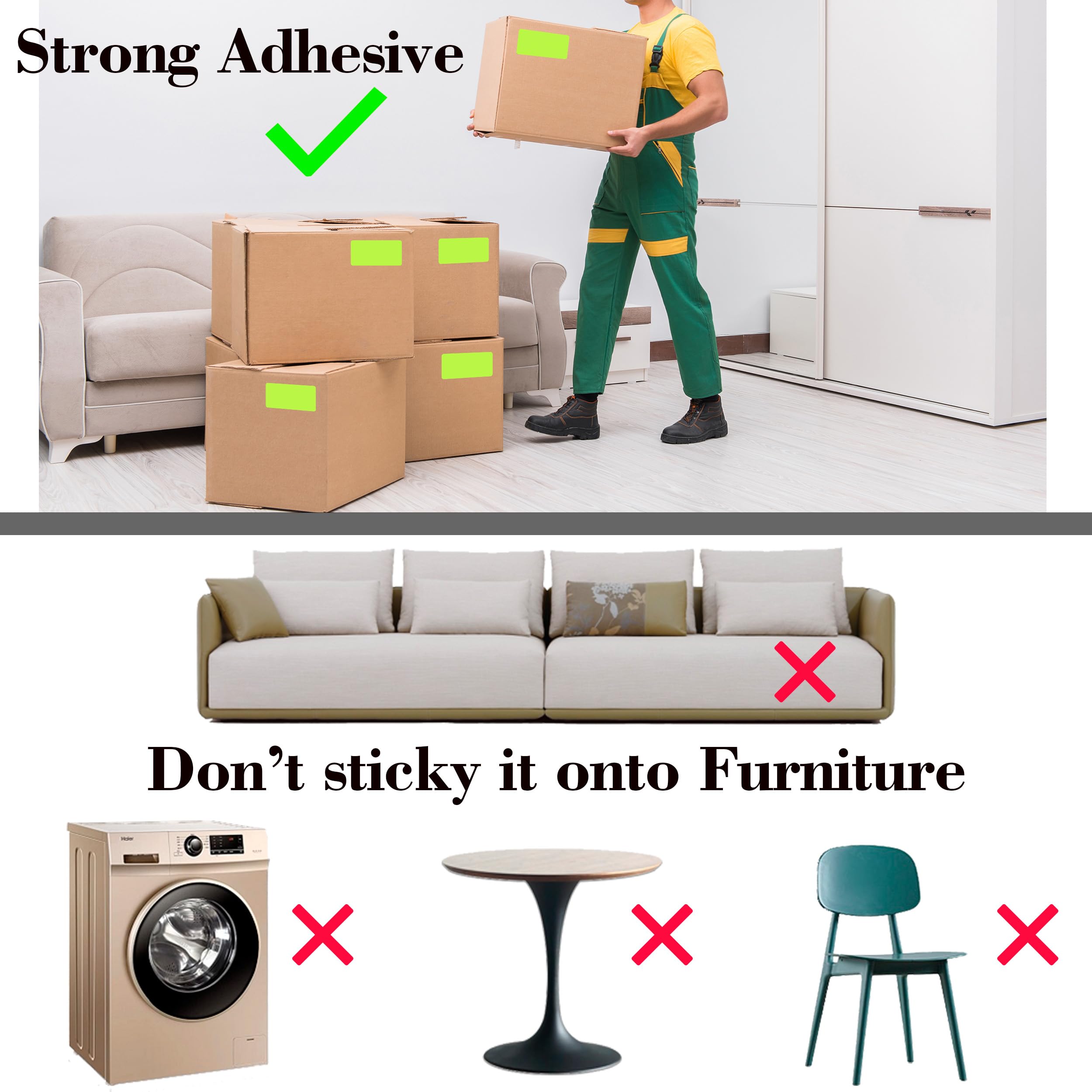 Snapklik.com : 2" X 4" Colored Labels Stickers, Green Bright, 24 Sheets ...