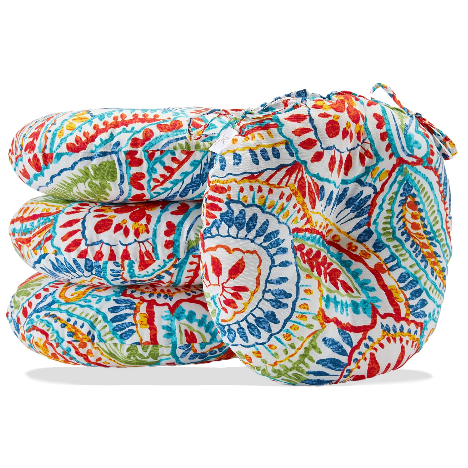 Amazon.com: JMGBird Round Outdoor Cushions Set of 4, Round Chair ...