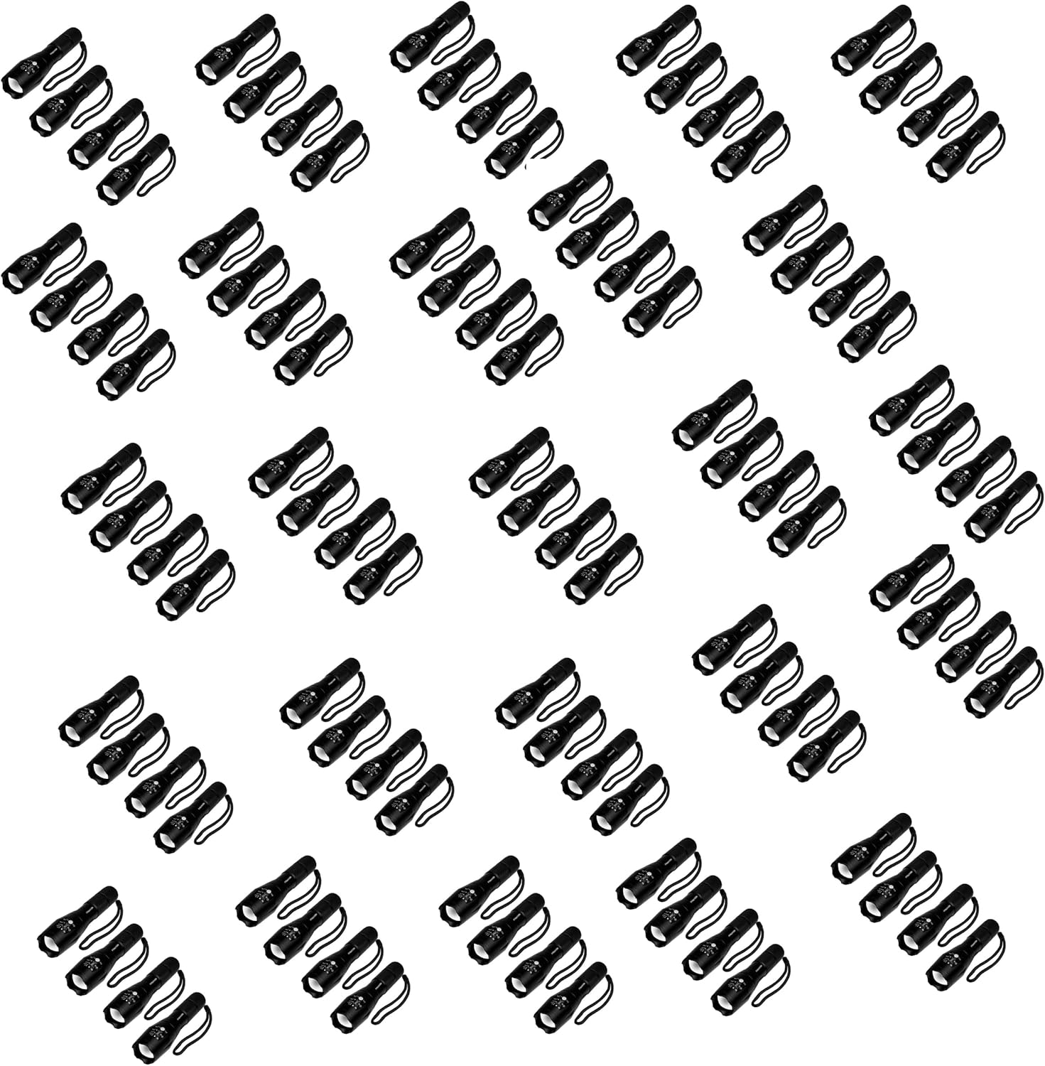 100-Pack Military Grade 5 Mode High Lumens Tactical Led Waterproof ...