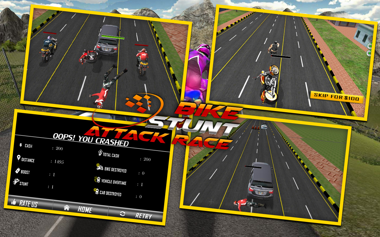 Bike Stunt Attack Race 3D - App on Amazon Appstore