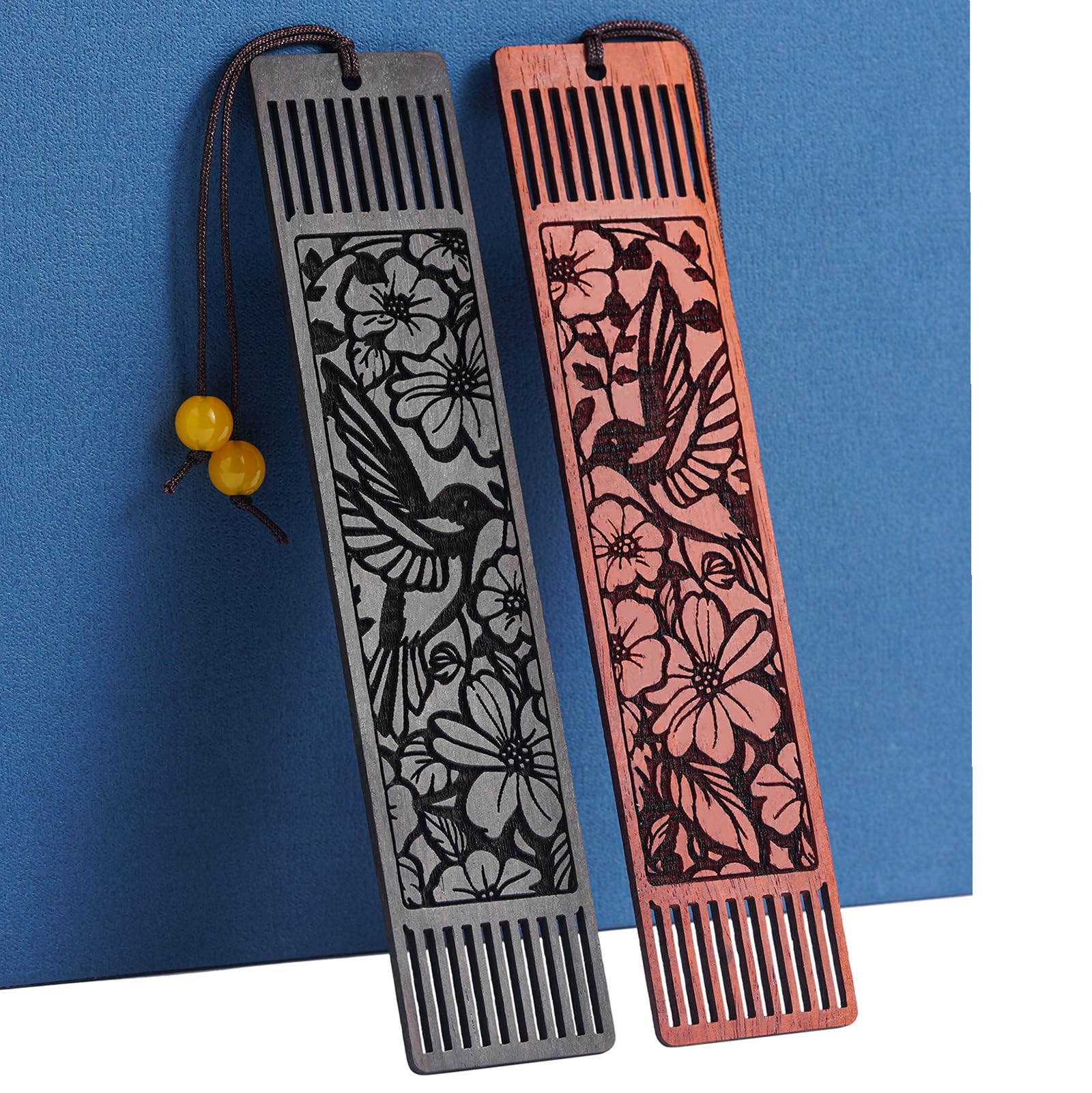 Amazon.com: Wood Hummingbird Bookmark Gifts,Aesthetic Bookmarks Book ...
