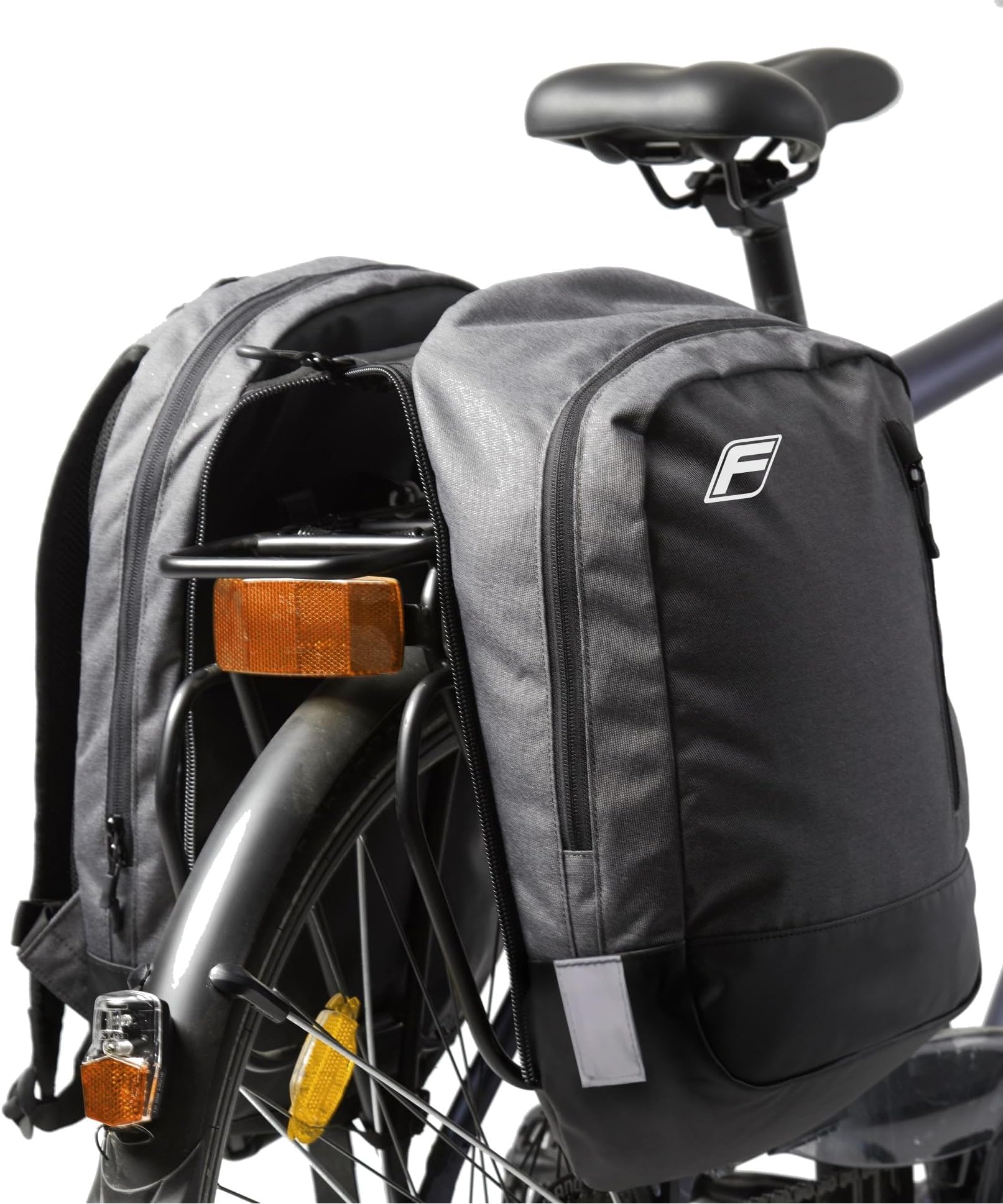 Fischer 2-in-1 Double Pannier Bag & Backpack - Urban Commutes and ...